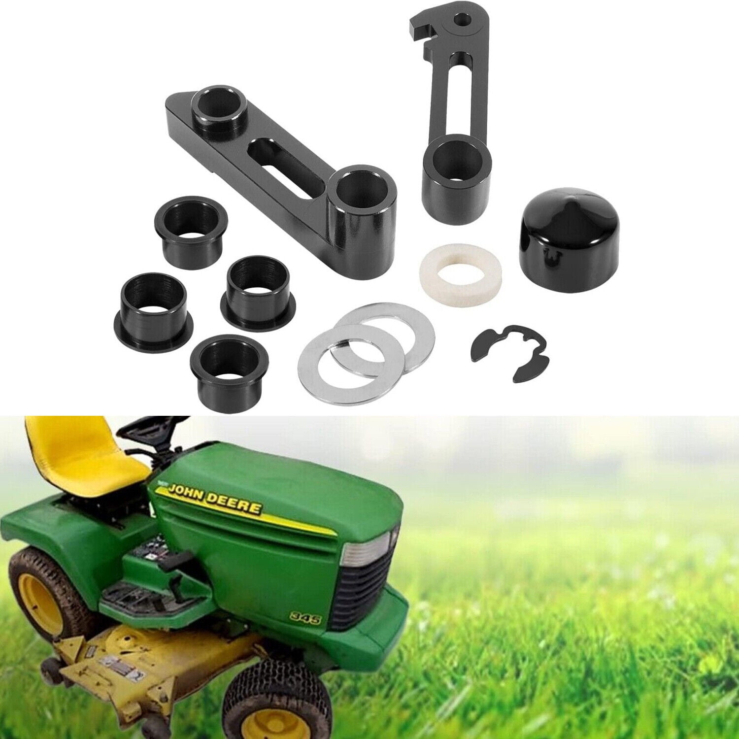 M143350 M136635 Deck Idler Arms Ternsioner & Bushing Rebuild Kit for ...