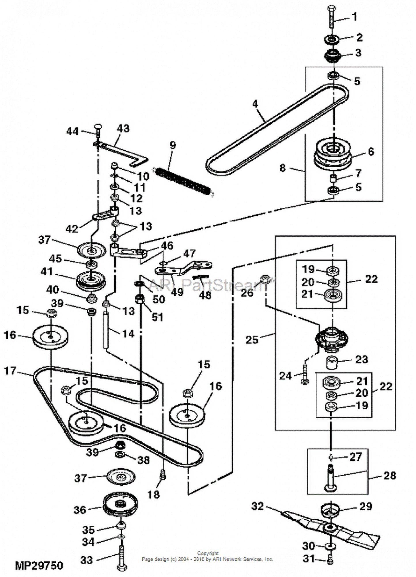 M146339 BELT, PRIMARY 48C & 54C fits JOHN DEERE (New OEM) - Walmart.com