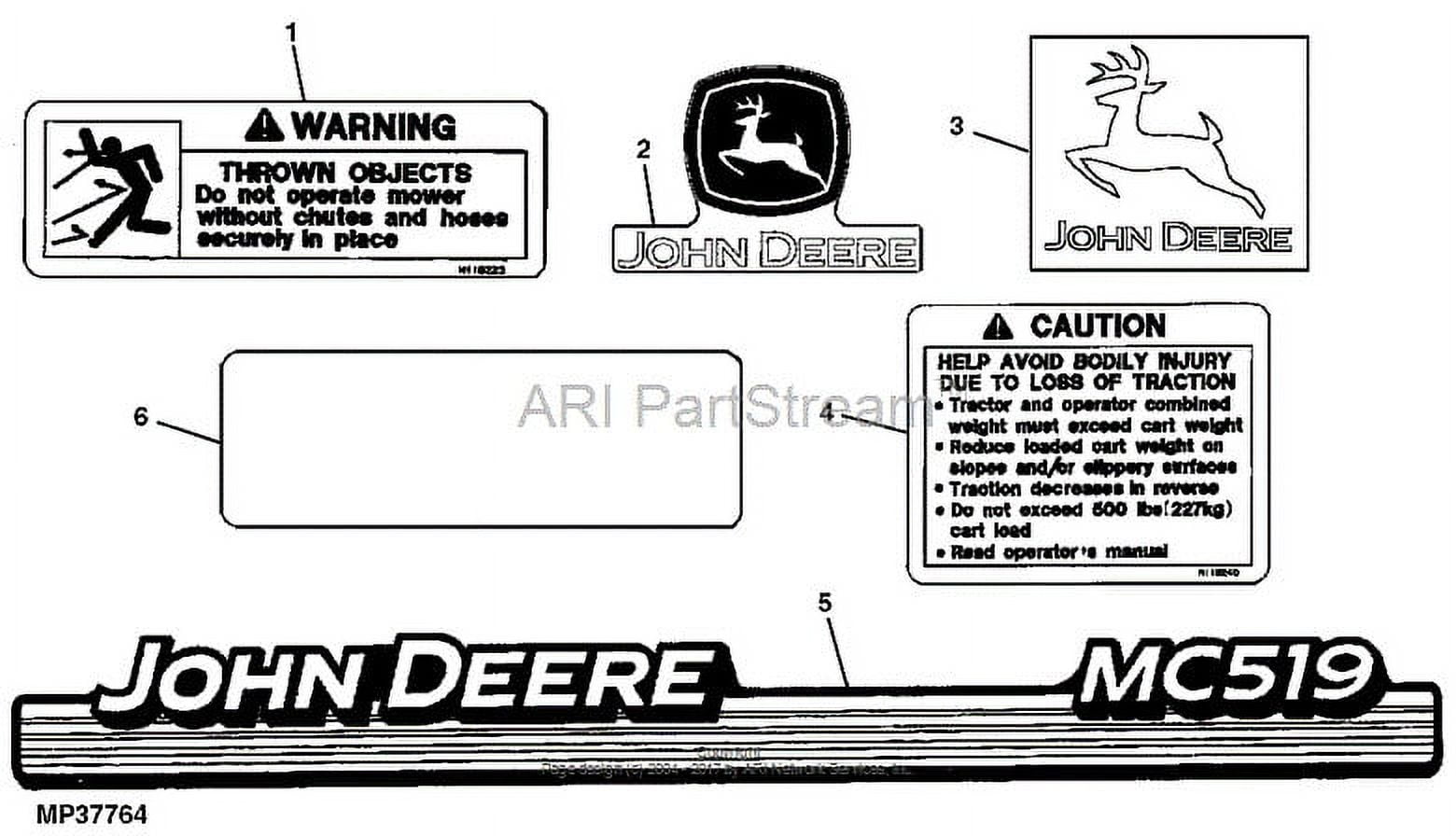 M149060 LABEL fits JOHN DEERE (New OEM) - Walmart.com