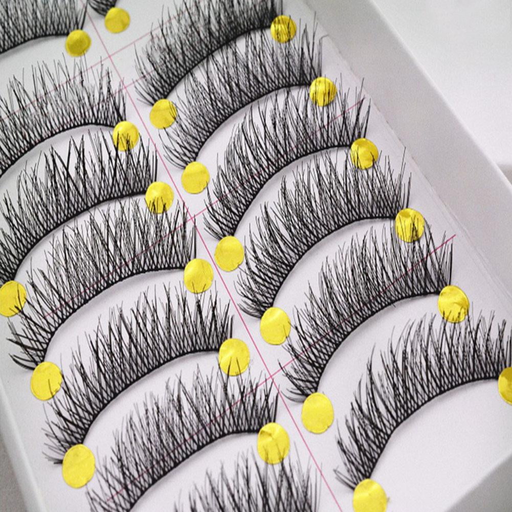 M14j Boutique Taiwan Handmade False Eyelashes Natural Thick Cross Messy ...