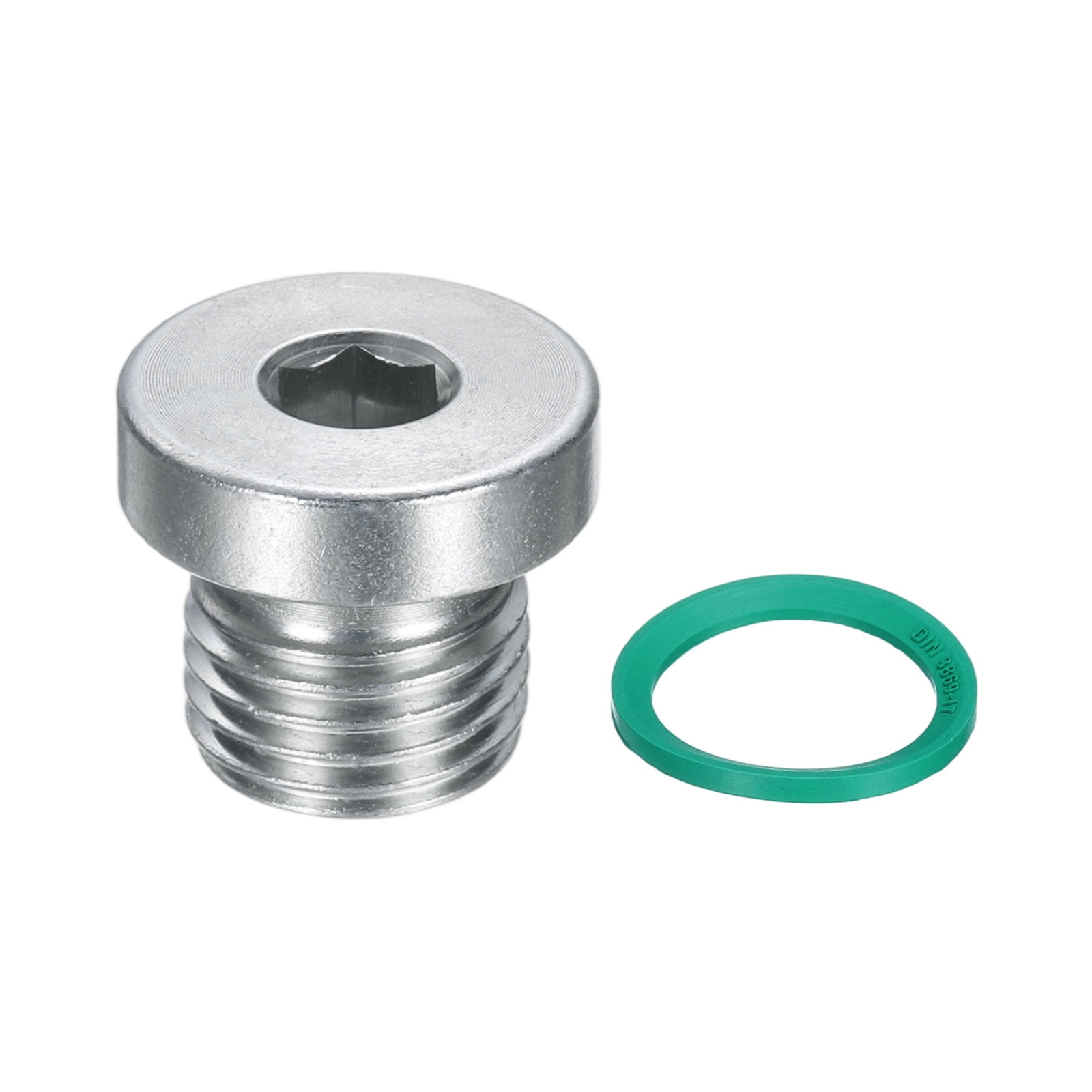M14x1.5 304 Stainless Steel Thread Sensor Plug with Green O-Ring ...