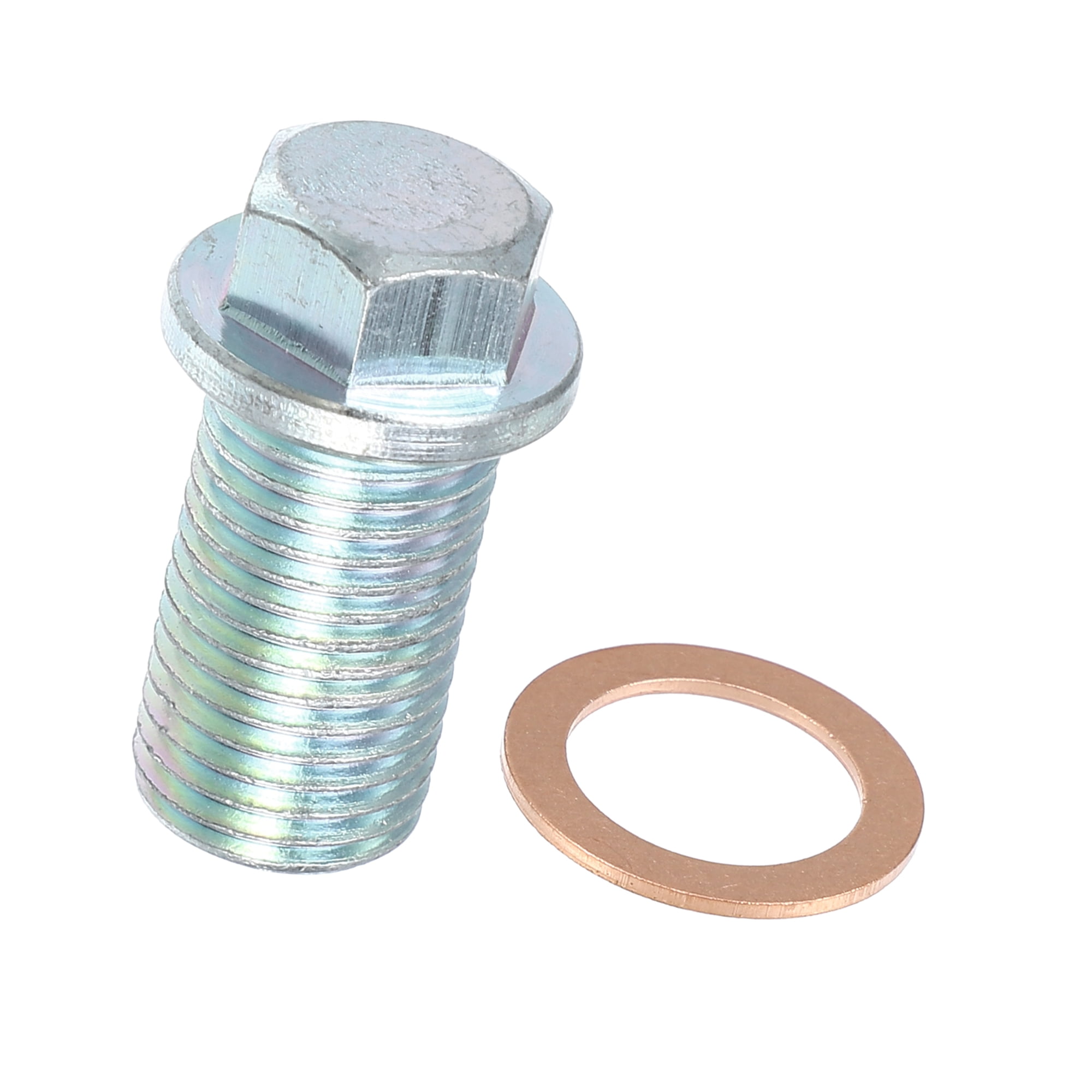 M14x1.5 Steel Engine Oil Drain Plug Screw with Seal Ring for Mercedes ...