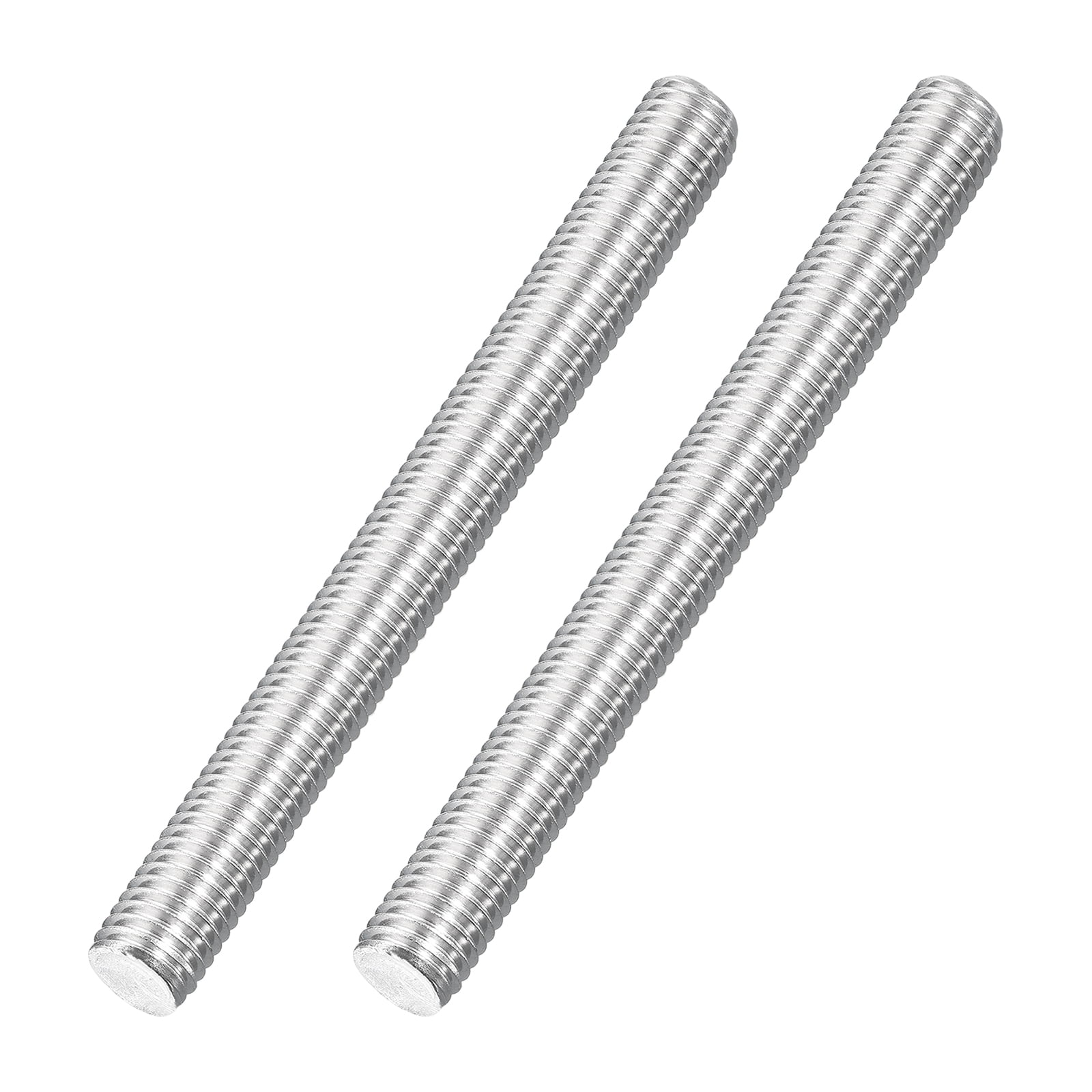 M14x140mm Fully Threaded Rod, 2Pcs 316 Stainless Steel 2 Pitch Threaded ...