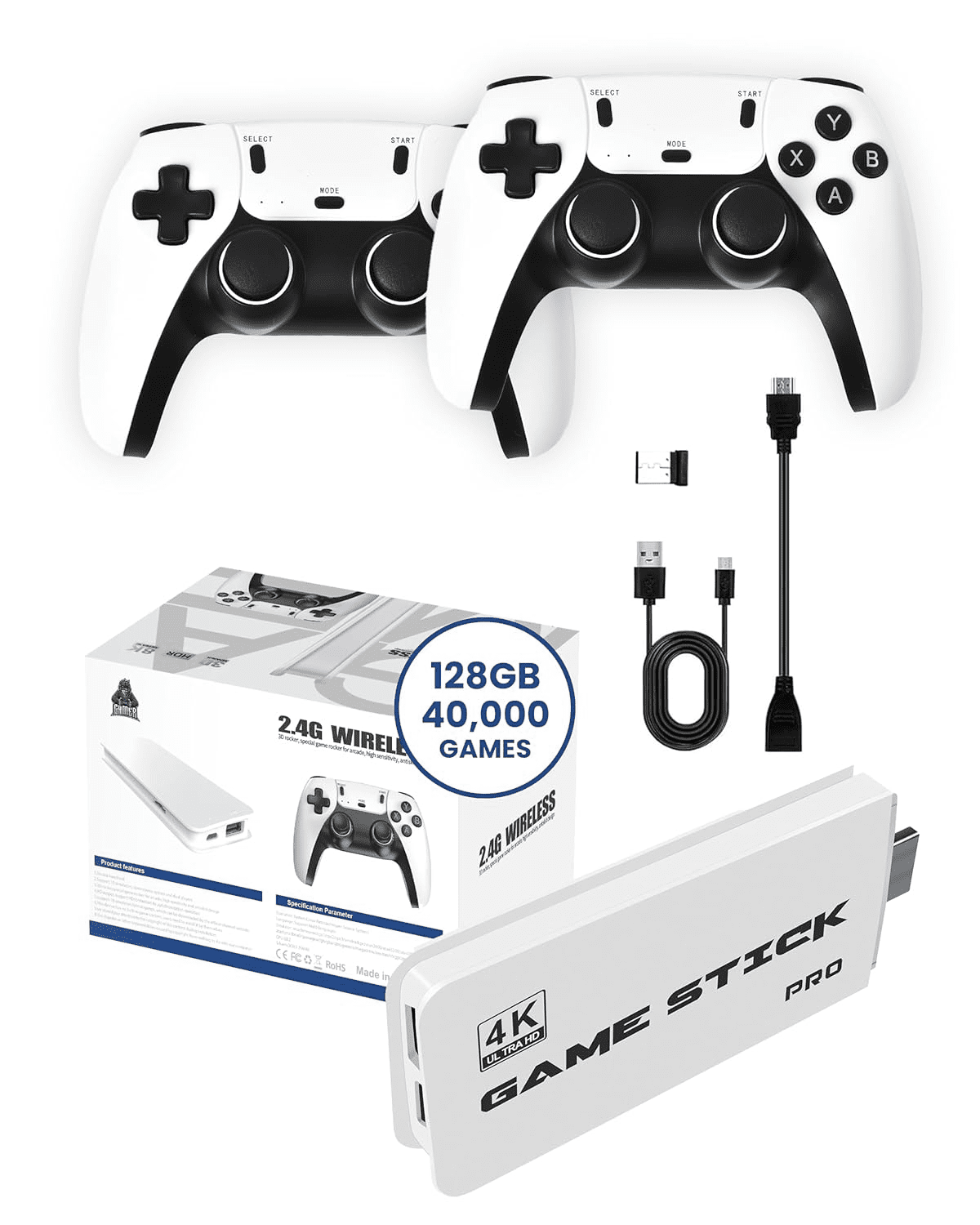 M15 Plus 128 GB for TV PC Stick, 40 000 Plug & Play Video Game with ...