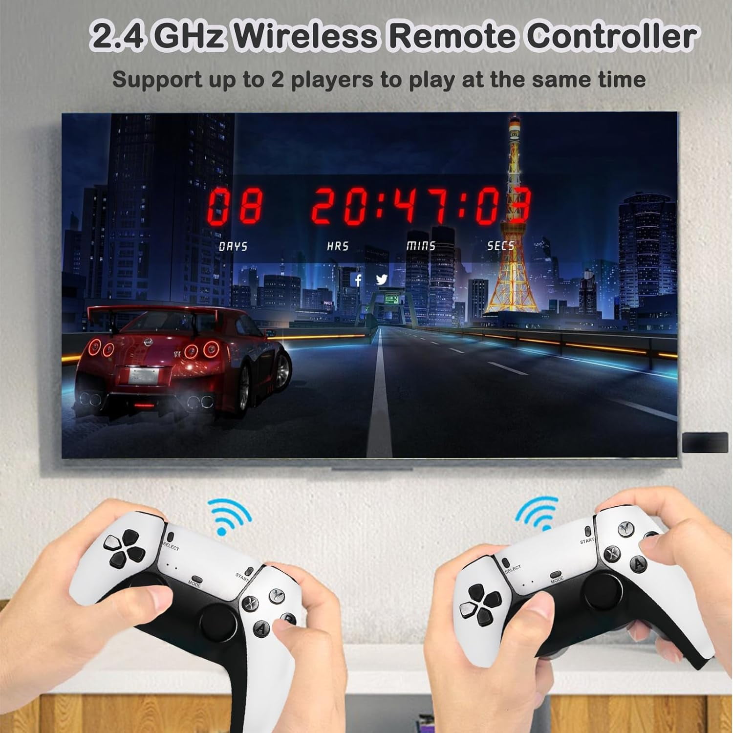 M15 Retro Game Stick, 4K HDMI TV 64G Mini Handheld Retro Game Console with 20000+ Games ...