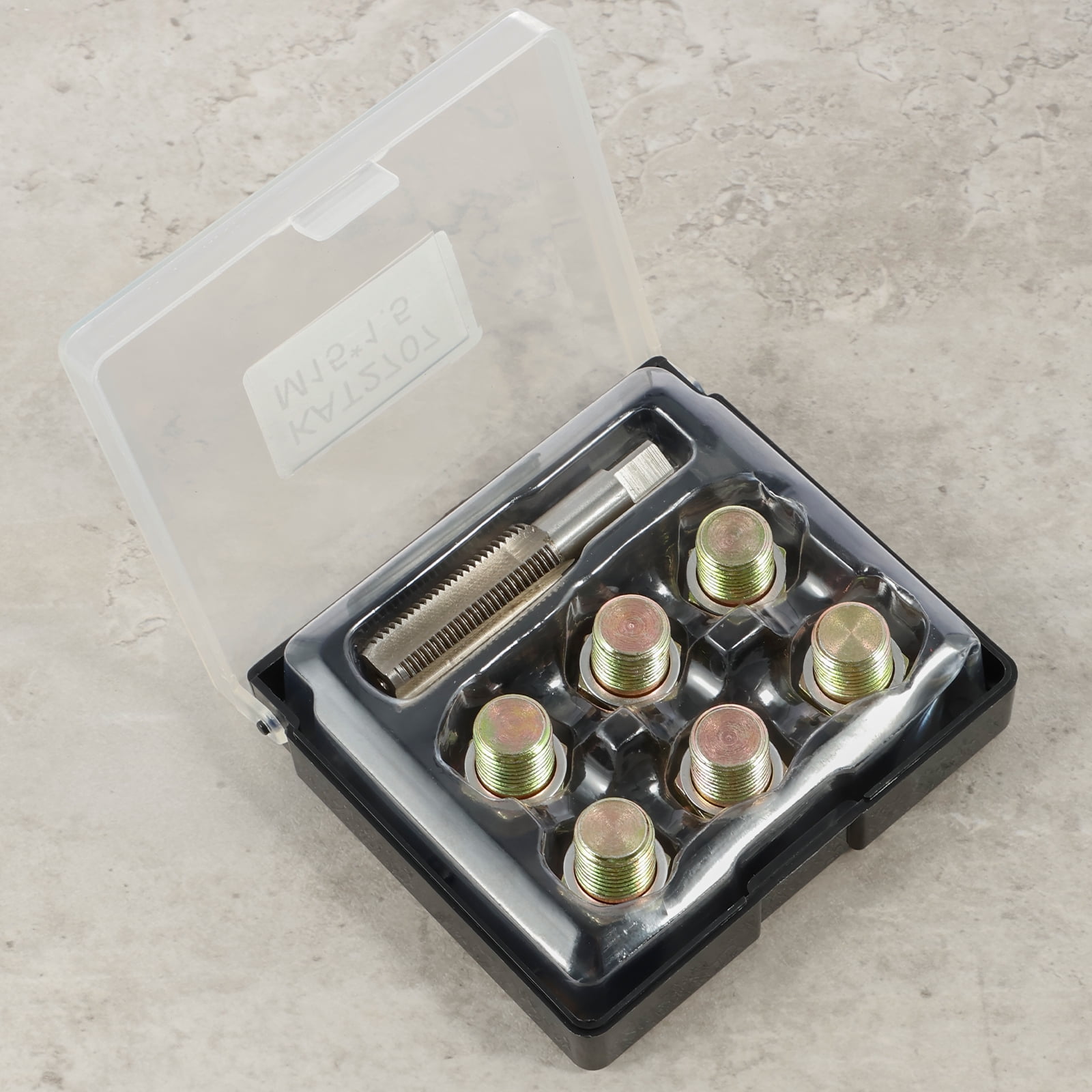 M15 x 1.5MM Oil Drain Plug Tap Thread Repair Kit Portable Oil Pan Drain ...