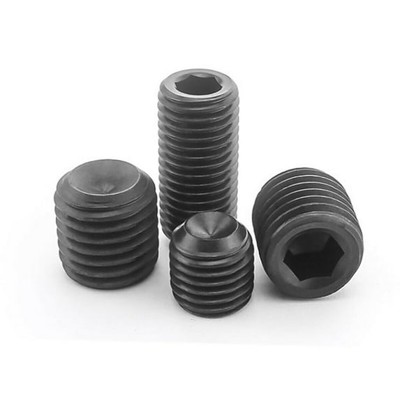 M16 M20 Black Grub Screws Cup Point Hex Hexagon Socket Set Screw Allen ...