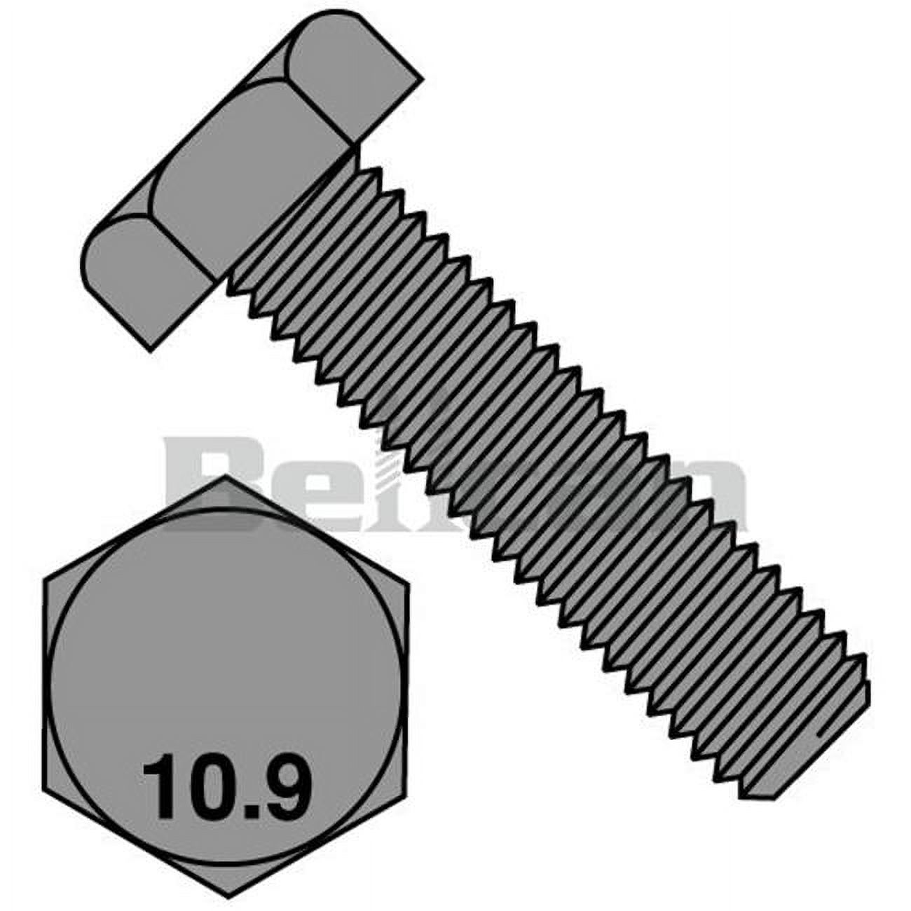 M16 x 35 DIN 933 Grade 10.9 Metric Fully Threaded Cap Screw, Plain ...