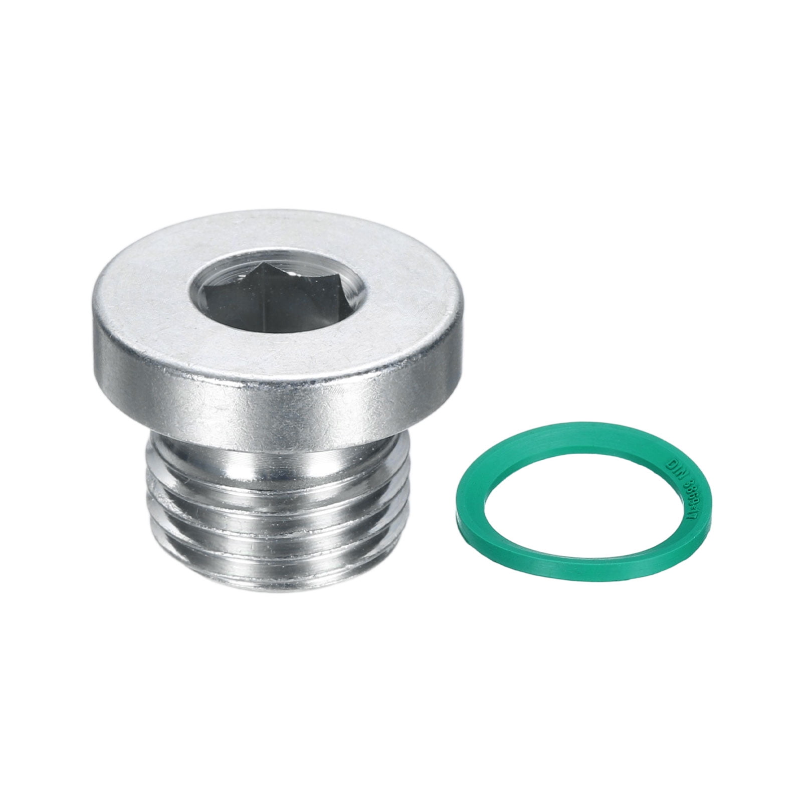 M16x1.5 304 Stainless Steel Thread Sensor Plug with Green O-Ring ...