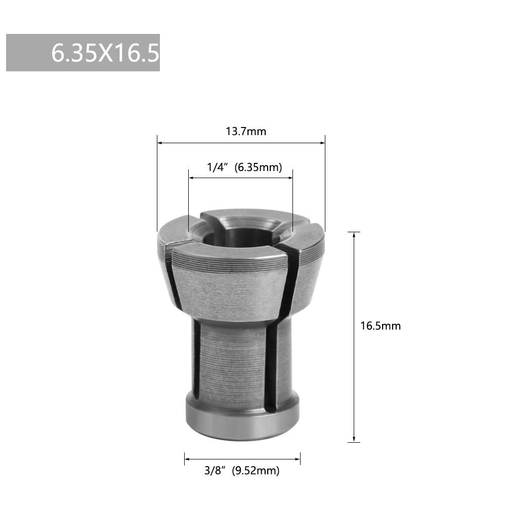 M17 Collet Chuck Adapter for Engraving and Trimming Machines - Walmart.com