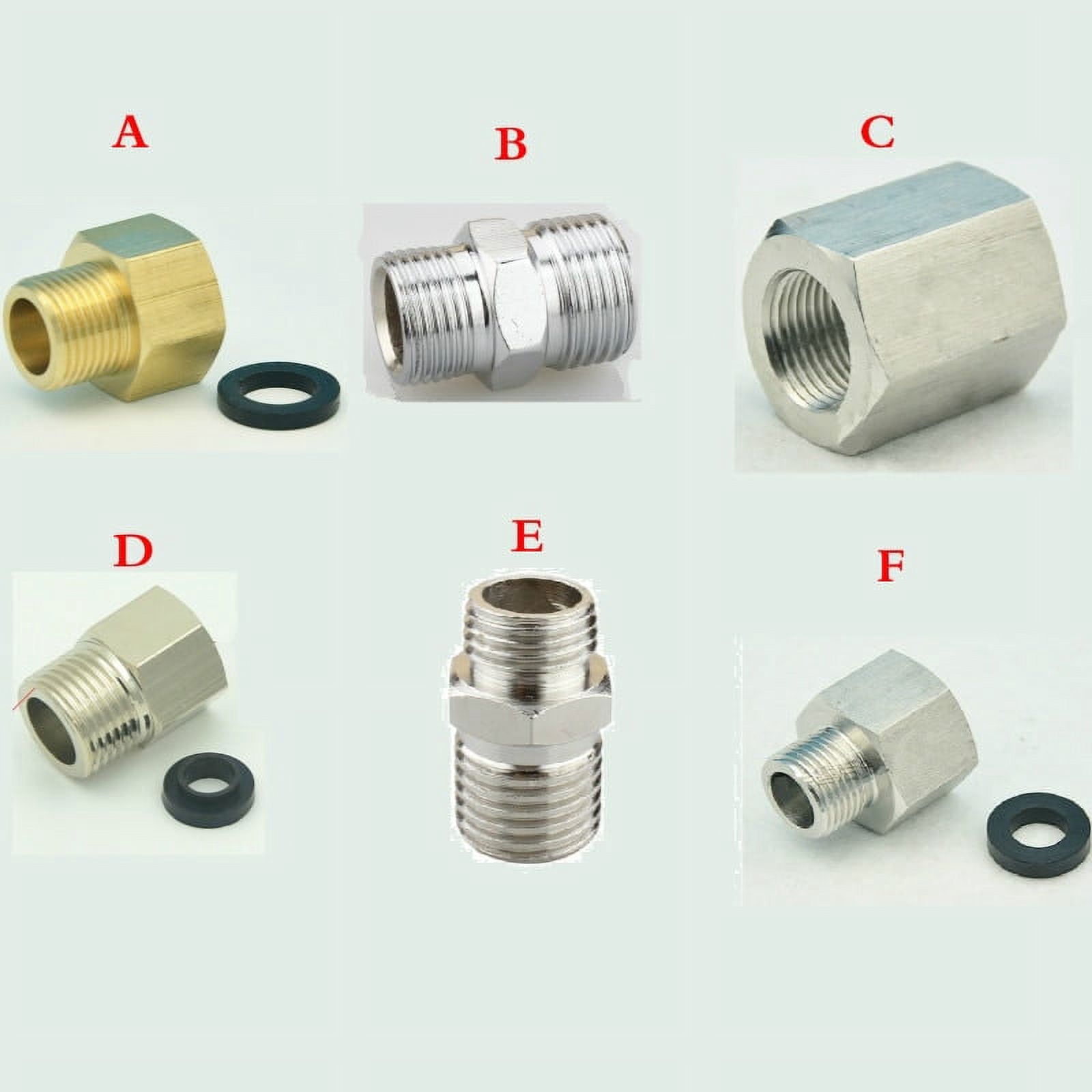 M18*1.5 to 1/2 inch male female straight threaded metric to BSP adapter ...