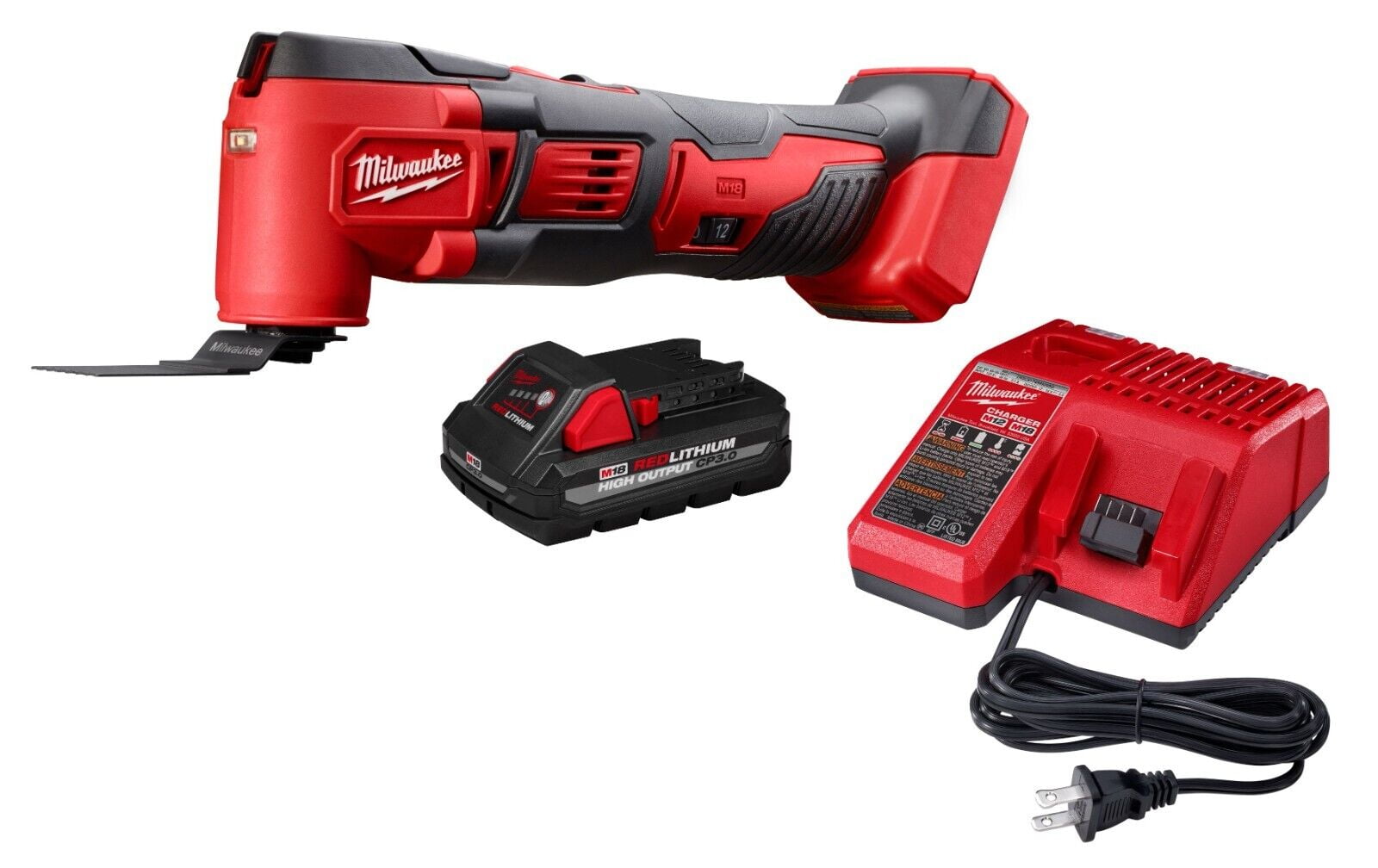 Milwaukee M18 18-Volt Li-Ion Cordless Multi-Tool Kit, Power Set Battery ...