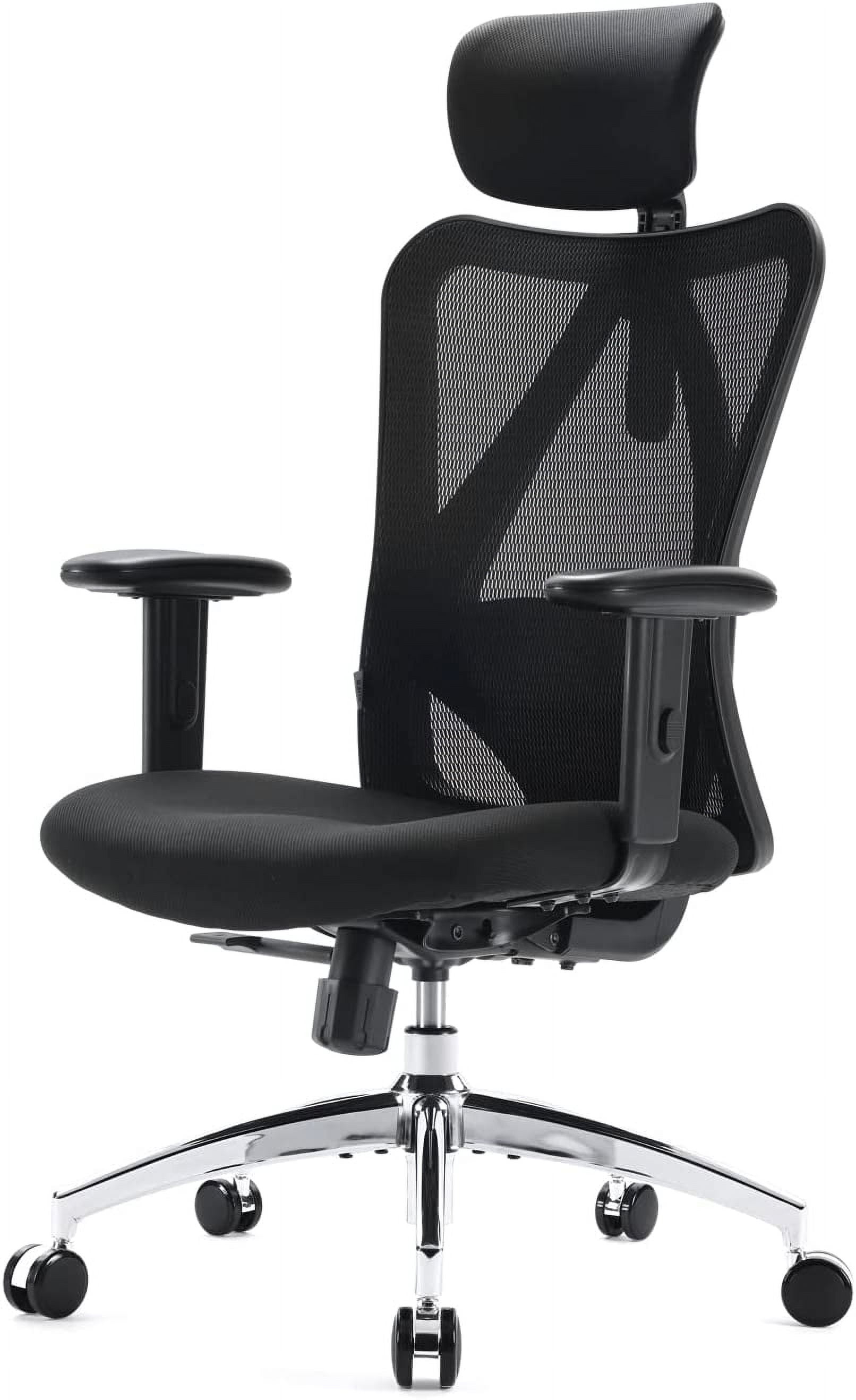 M18 Ergonomic Office Chair for Big and Tall People Adjustable Headrest ...