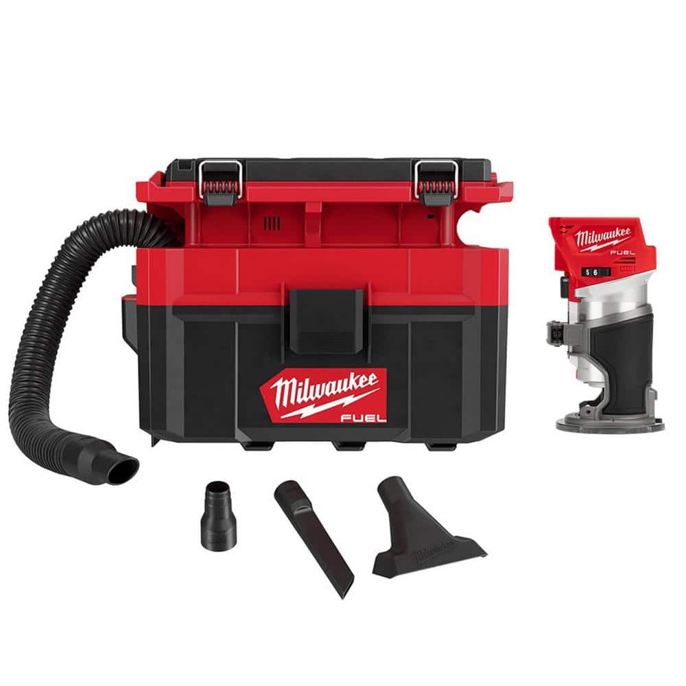 M18 FUEL PACKOUT 18-Volt Lithium-Ion Cordless 2.5 Gal. Wet/Dry Vacuum W ...