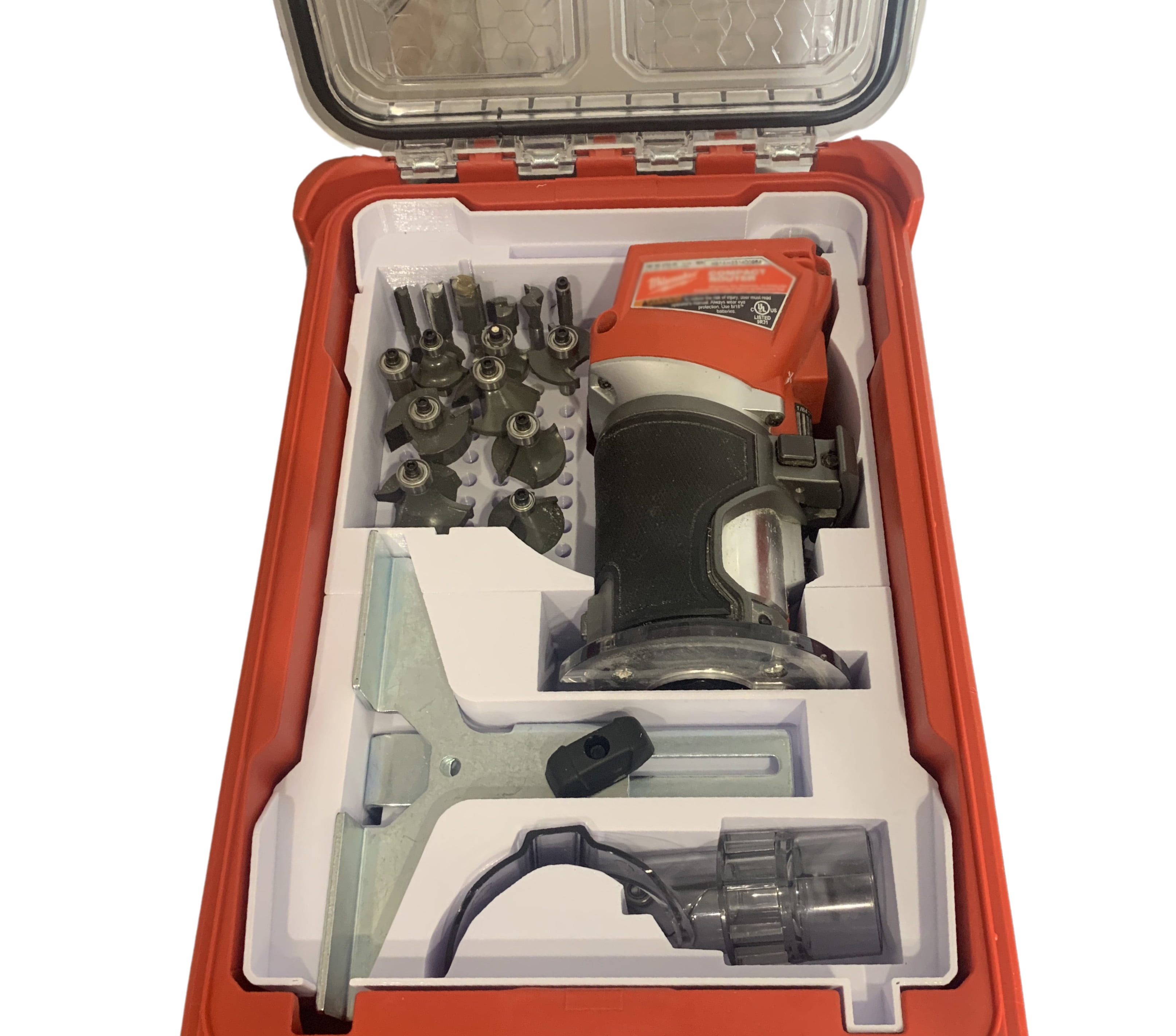 M18 Router Insert for Milwaukee Packout Compact Organizer, Secure Tool ...