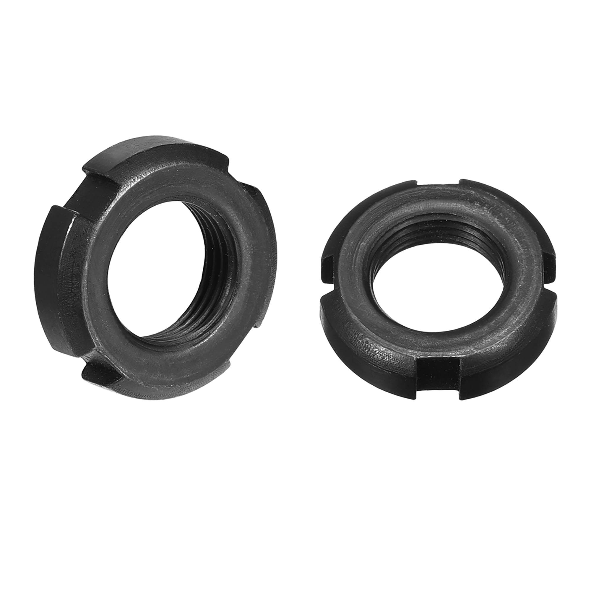 M18x1.5mm Retaining Four-Slot Slotted Round Nuts 2 Pcs - Walmart.com