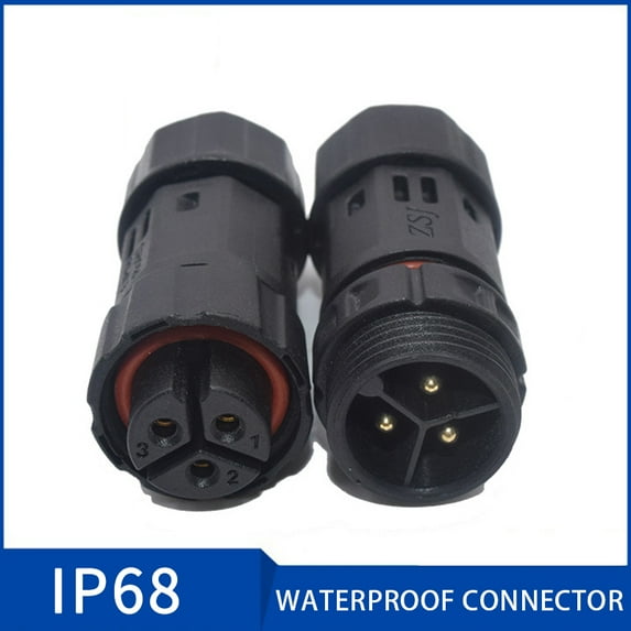 M19 2Pin 3Pin Connector IP68 Waterproof Connector Plug Socket Male ...