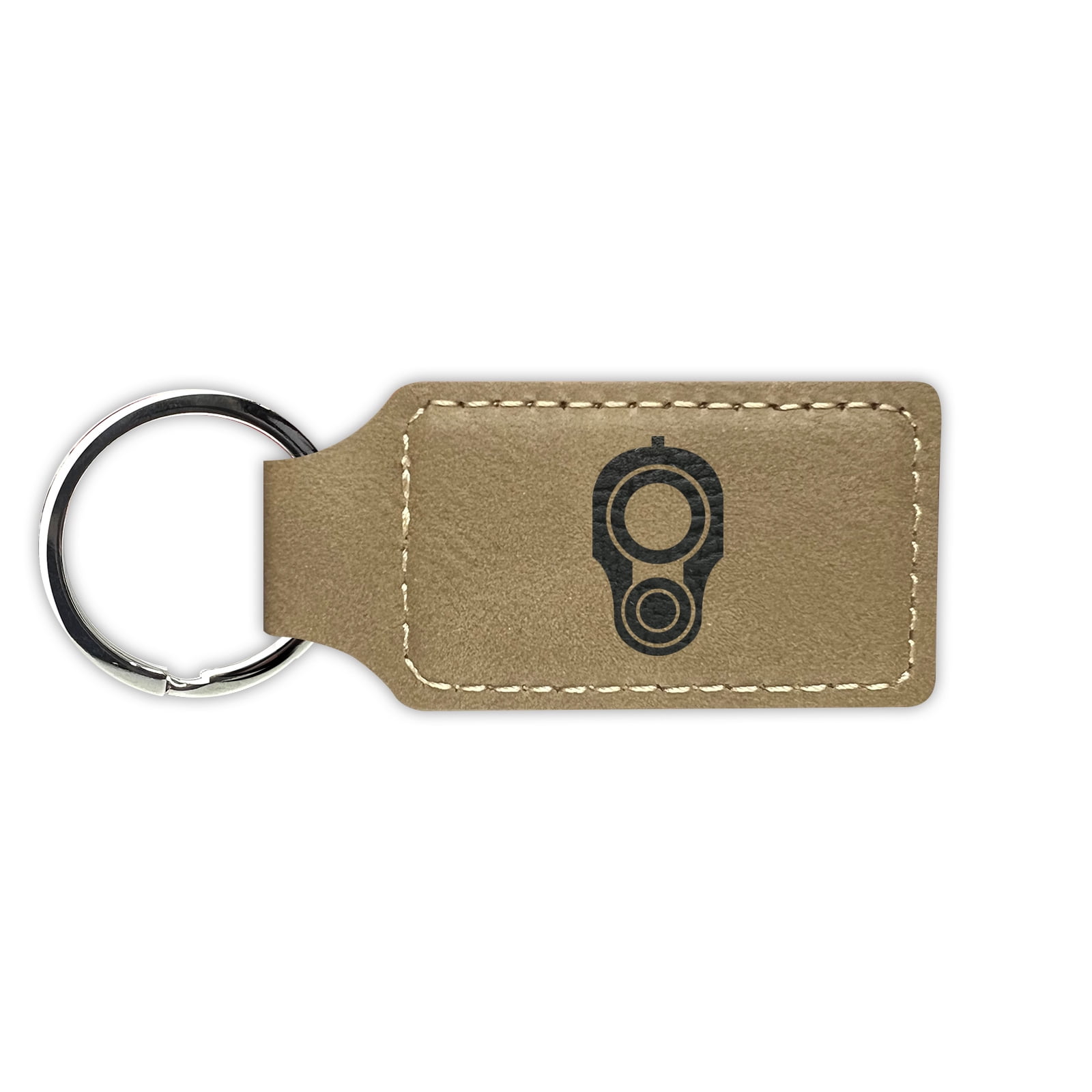 M1911 Barrel Keychain Leatherette Rectangle - Laser Engraved - Many ...