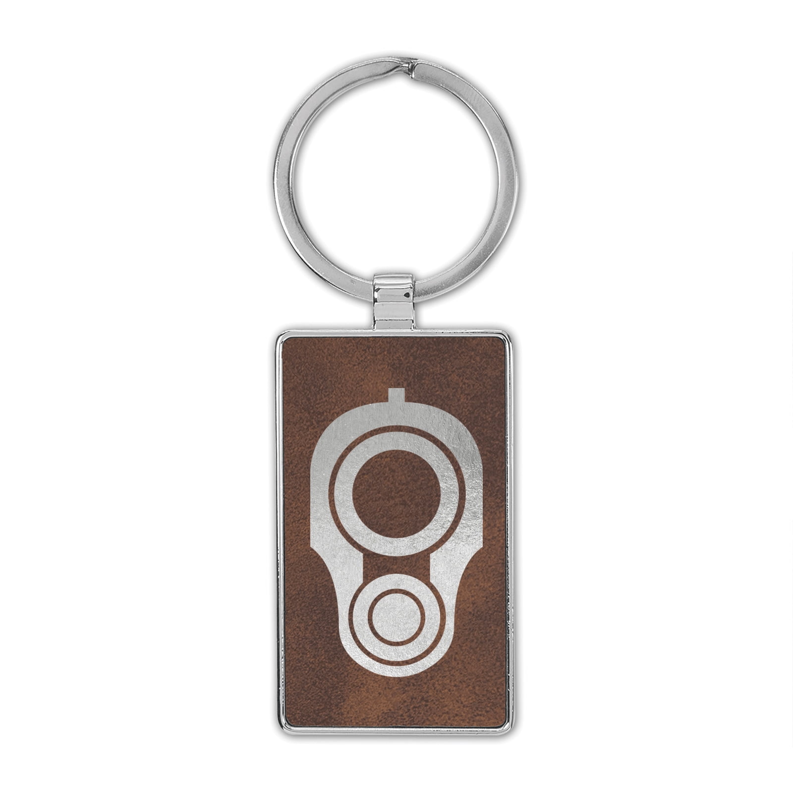 M1911 Barrel Premium Leatherette Keychain model 1911 - Rustic - Walmart.com