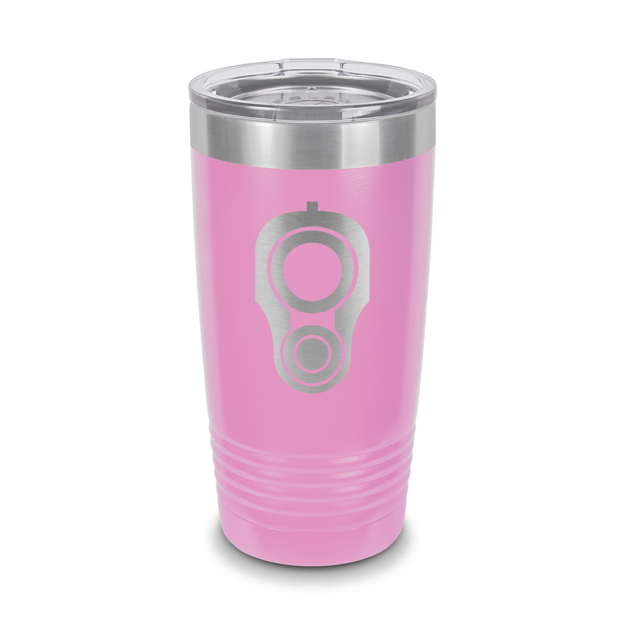 M1911 Barrel Tumbler 20 oz - Laser Engraved w/ Clear Lid - Stainless ...