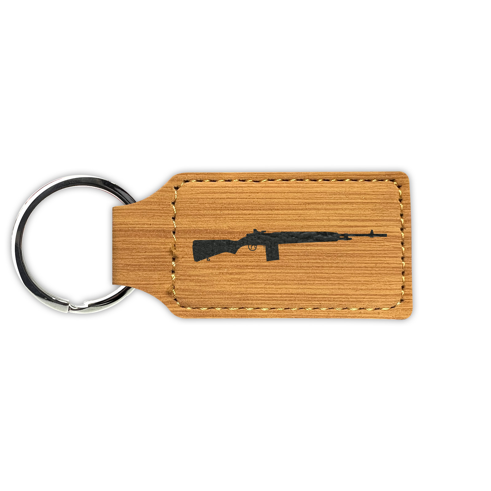 M1A Carbine Keychain Leatherette Rectangle - Laser Engraved - Many ...