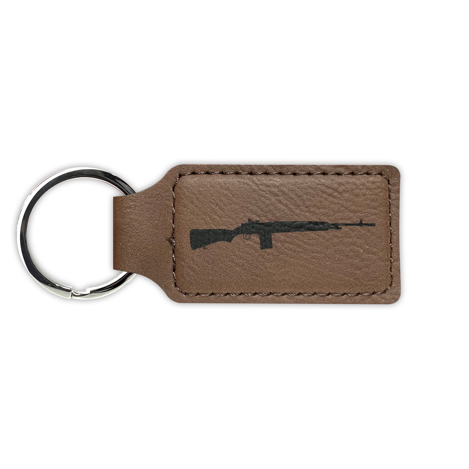 M1A Carbine Keychain Leatherette Rectangle - Laser Engraved - Many ...