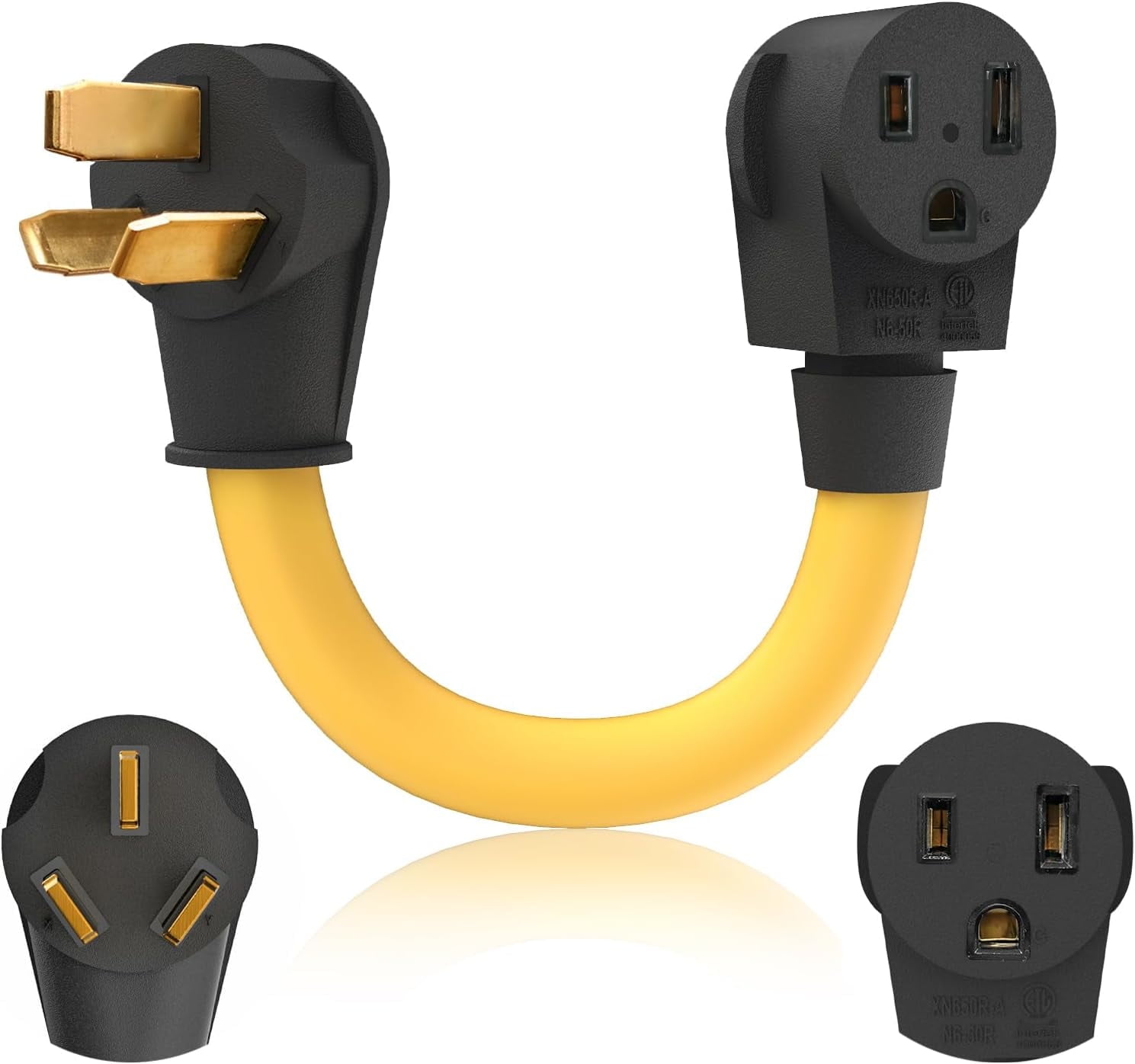 M1A2 Welding/Range Plug Adapter, 50Amp, 250V, 1FT, New with Warranty ...