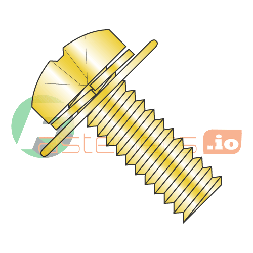 M2-0.4 x 6 mm SEMS Screws / Double Washer / Phillips / Pan JIS-B1-188 ...