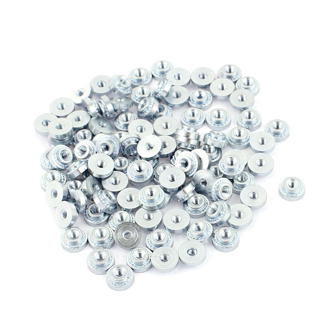 M2-2 Knurled Metal Self Clinching Nut Fastener 100pcs for 1.4mm Thick ...