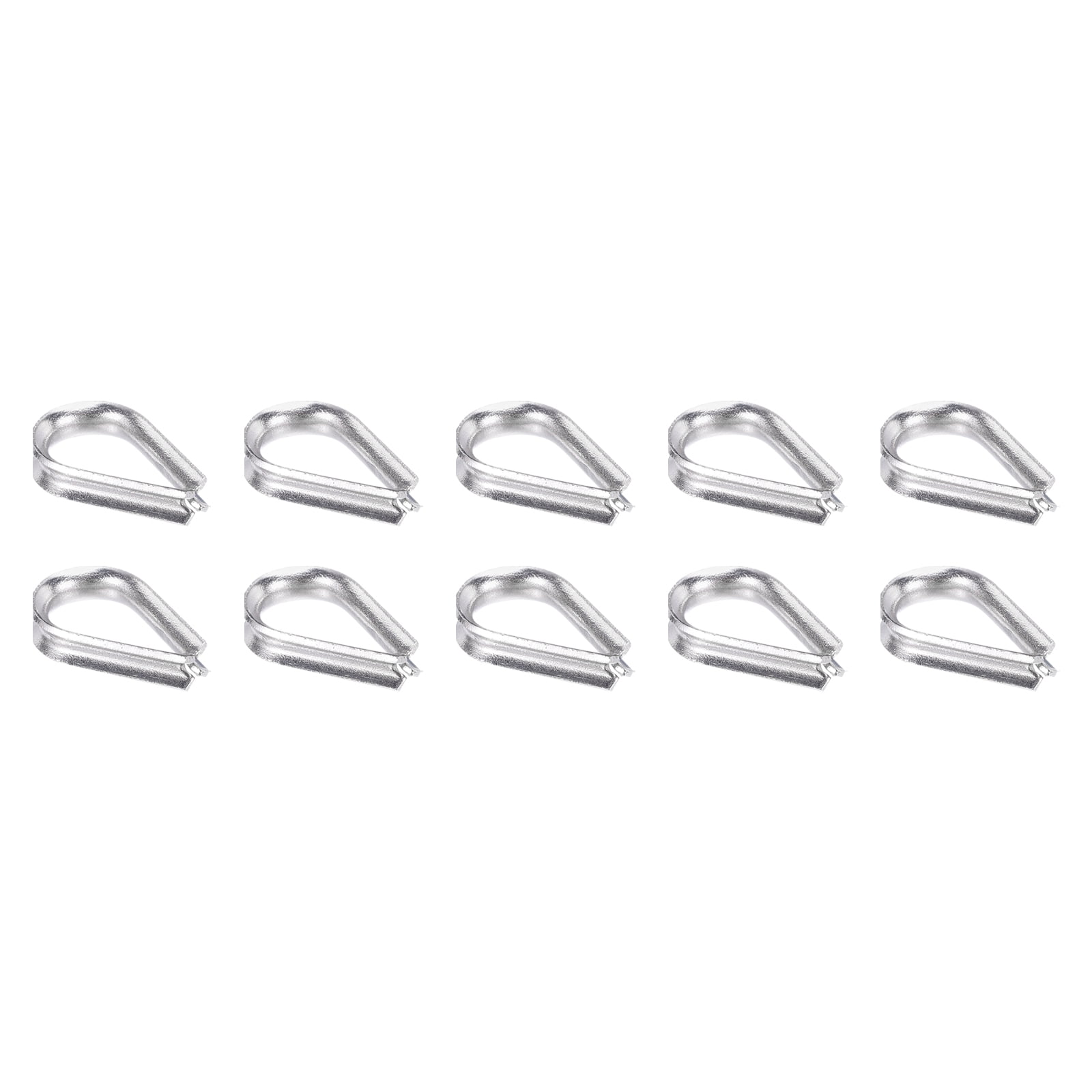 M2 316 Stainless Steel Thimble for 1/16" Dia Wire Rope Cable, 10 Pack ...