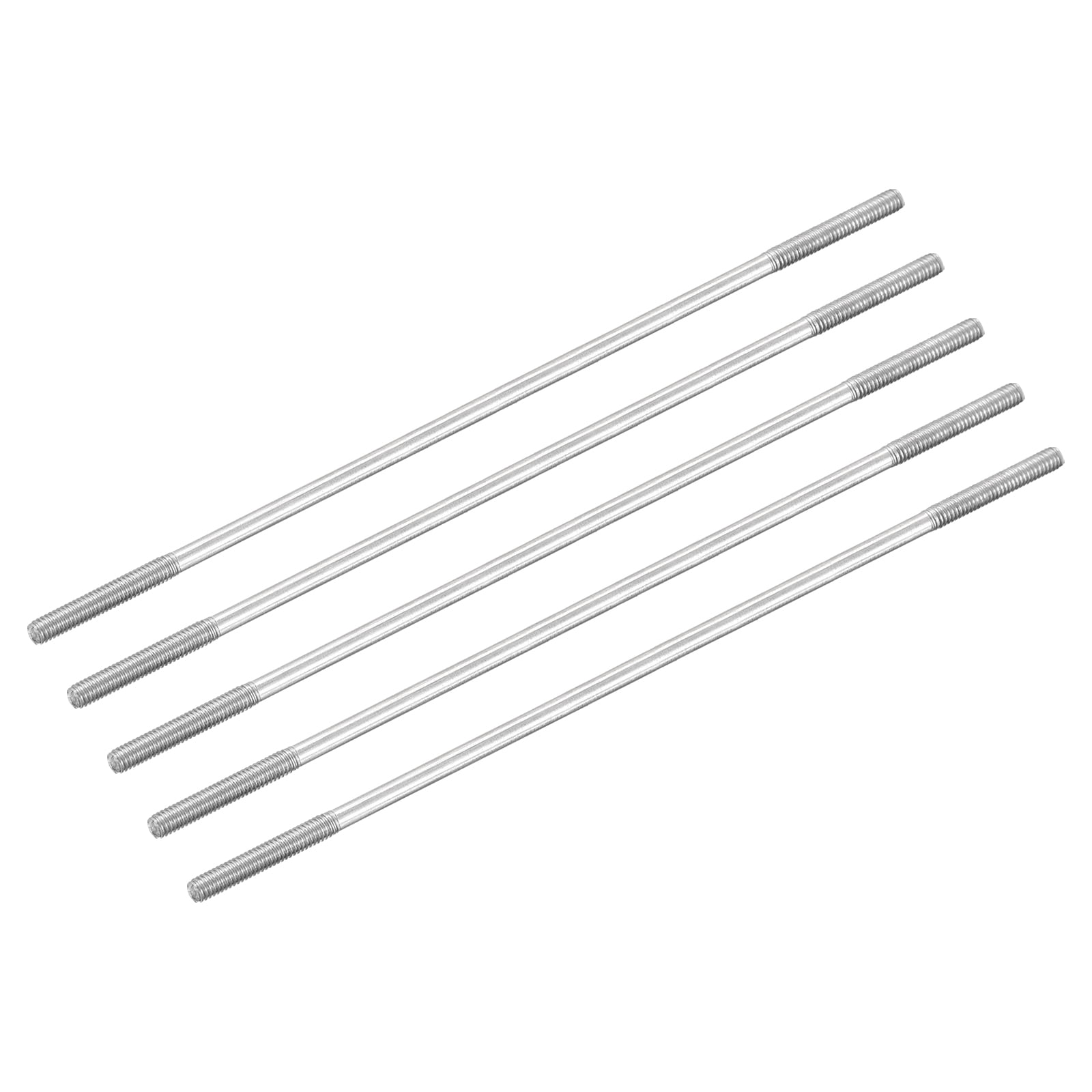 M2.5x100mm 304 Stainless Steel Push Rod Double End Threaded Rod for DIY ...