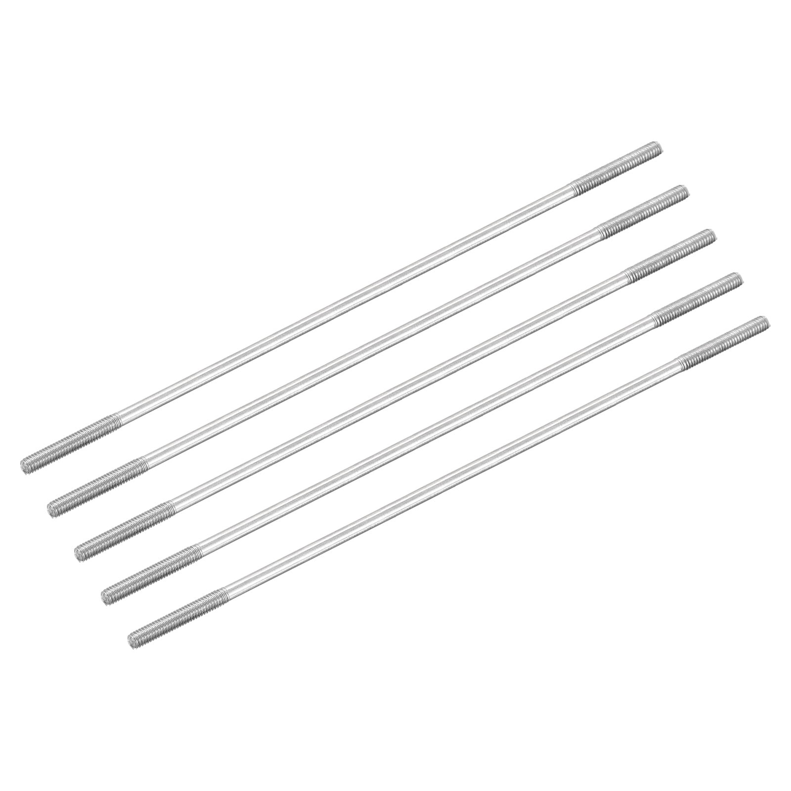 M2.5x110mm 304 Stainless Steel Push Rod Double End Threaded Rod for DIY ...