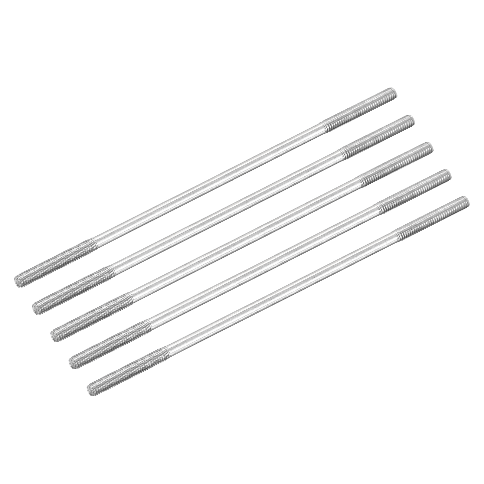 M2.5x80mm 304 Stainless Steel Push Rod Double End Threaded Rod for DIY ...
