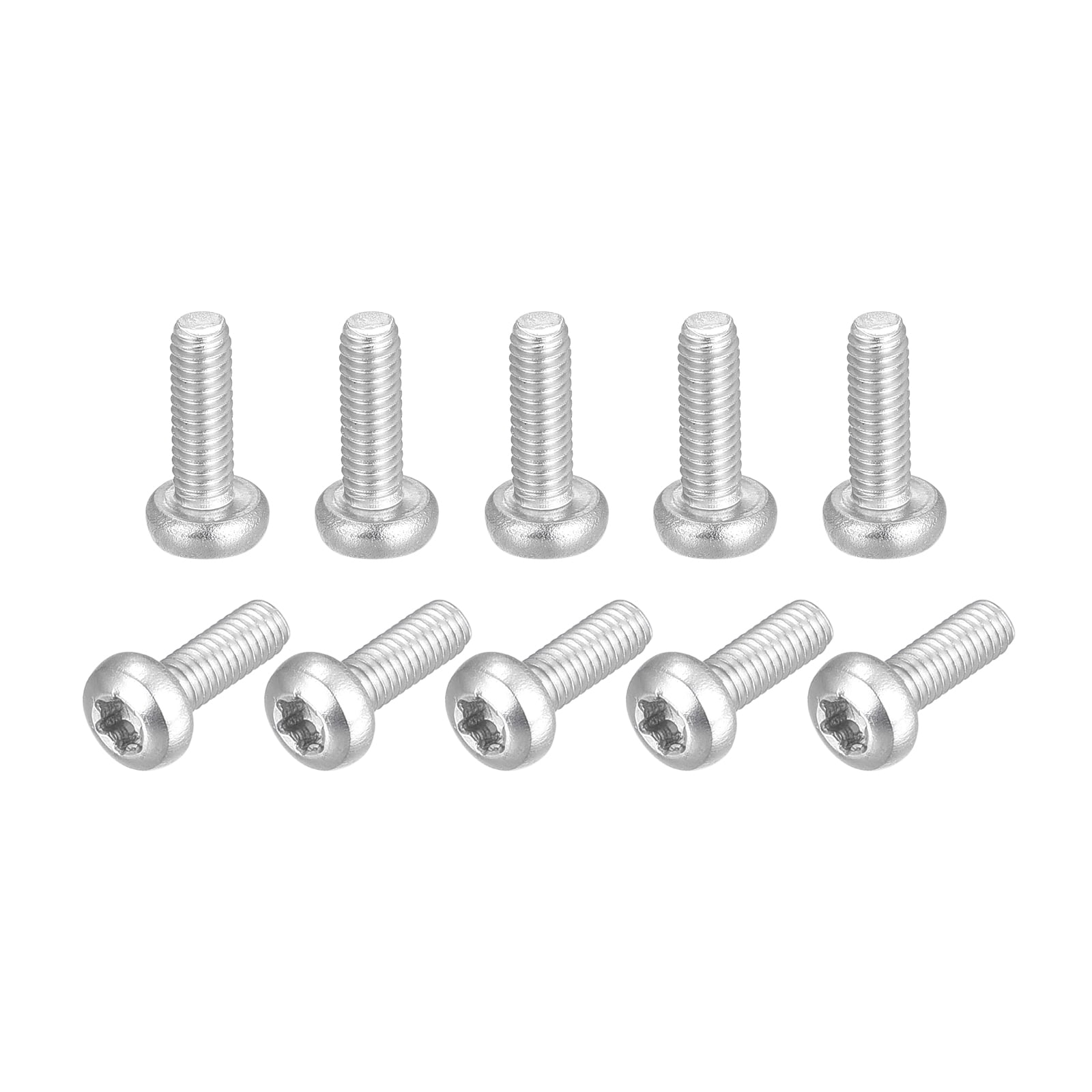M2.5x8mm Torx Security Machine Screws, 10 Pack 316 Stainless Steel Pan ...