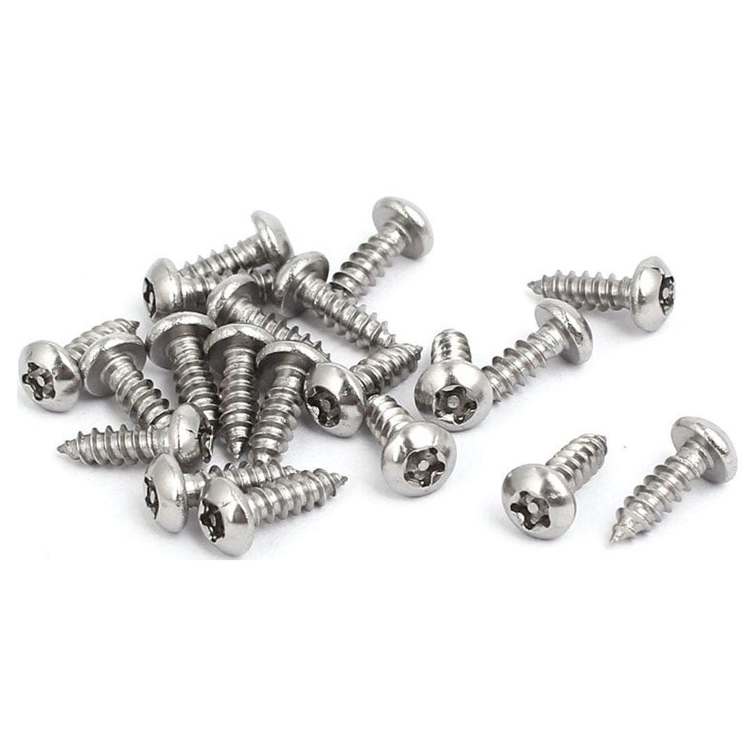 M2.9x9.5mm 304 Stainless Steel Pan Head Torx Self Tapping Screw T10 Drive 20pcs - Walmart.com
