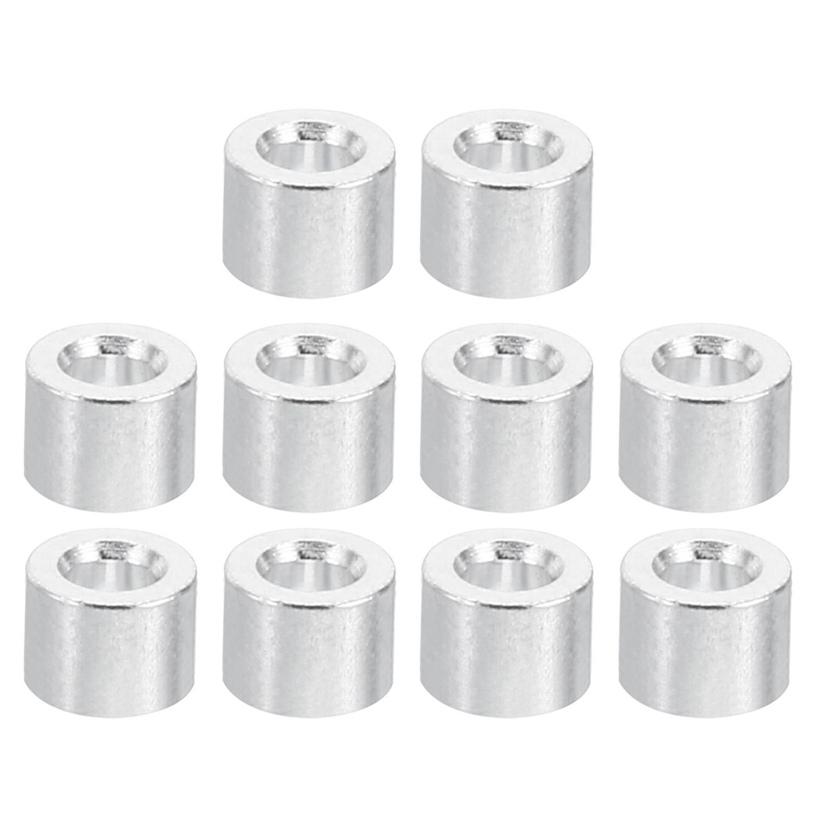 M2 Aluminum Spacers, 10 Pcs Metal Spacer Aluminum 2.1mm ID x 4mm OD x ...