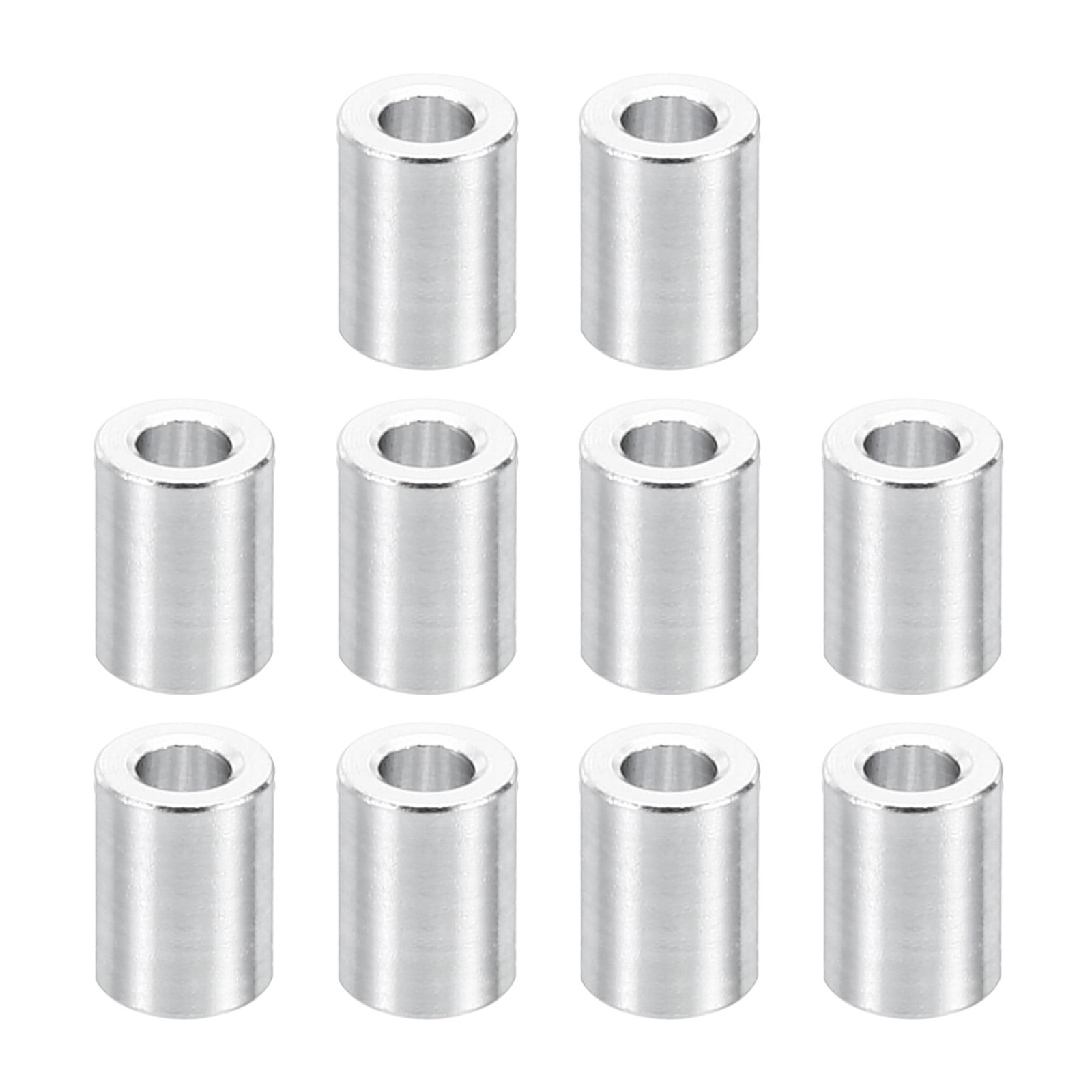 M2 Aluminum Spacers, 10 Pcs Metal Spacer Aluminum 2.1mm ID x 4mm OD x ...