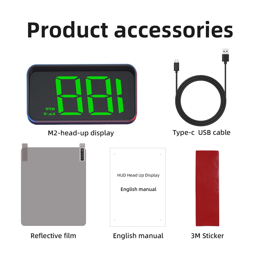 M2 Auto GPS Digital Car Speedometer Universal Head-Up Display ...