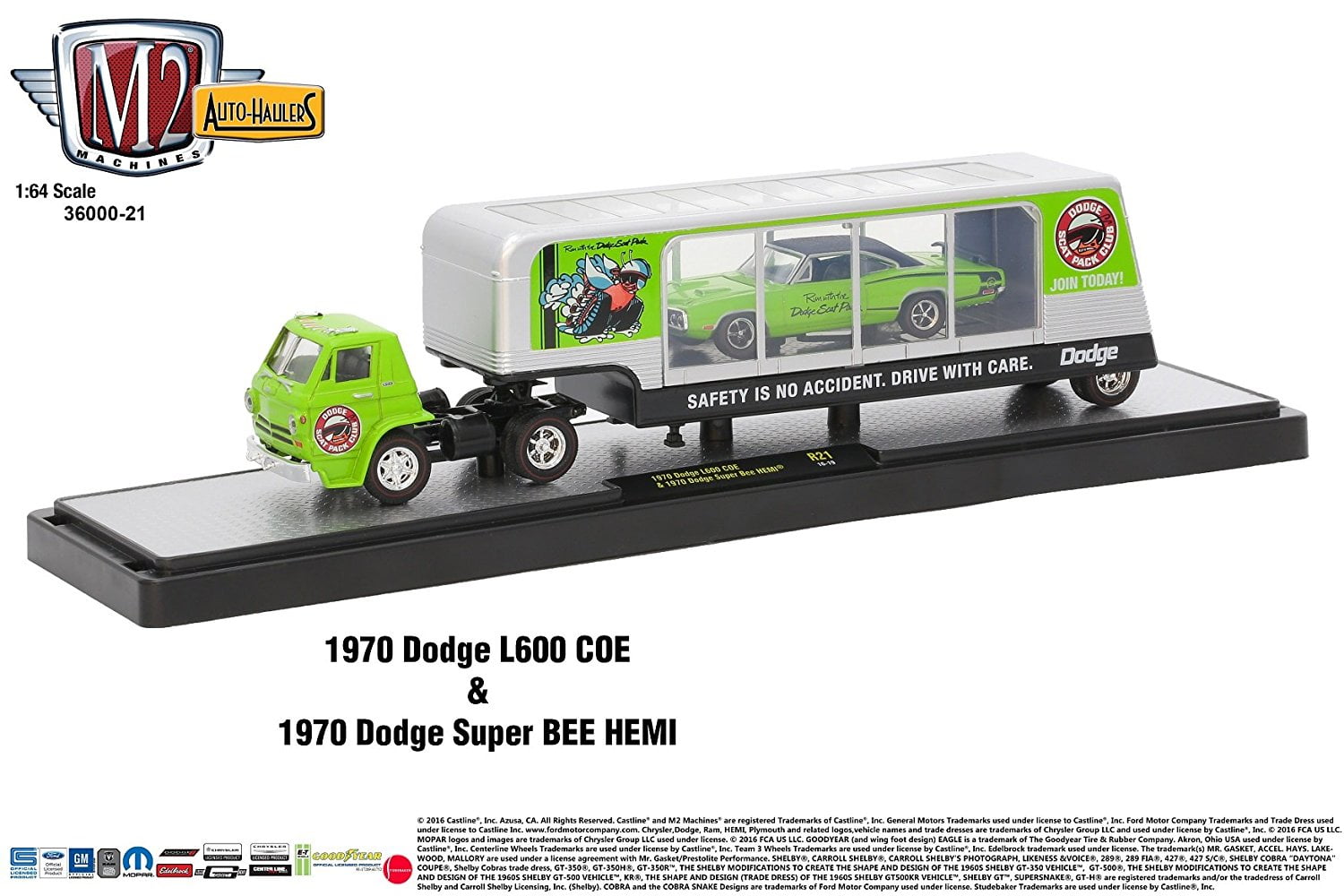 M2 Auto Haulers R21 - 1970 Dodge L600 COE and 1970 Dodge Super Bee HEMI ...
