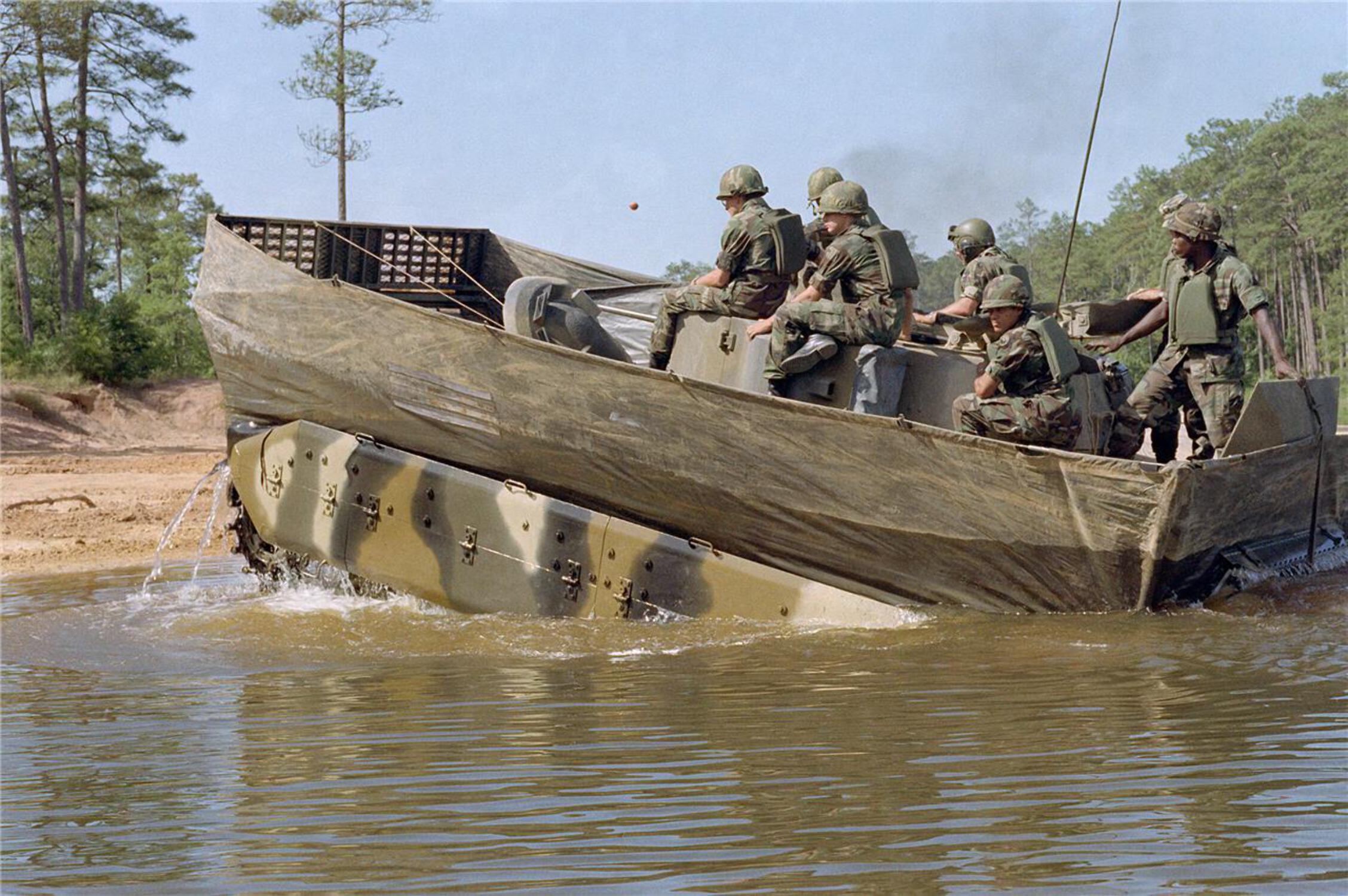 M2 BRADLEY TANK AT VICTORY POND GLOSSY POSTER PICTURE PHOTO PRINT ...