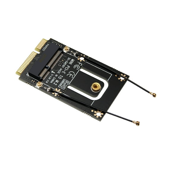 M2 E A Key to miniPCIe Adapter for Mounting M.2 2230 WiFi Card on a ...