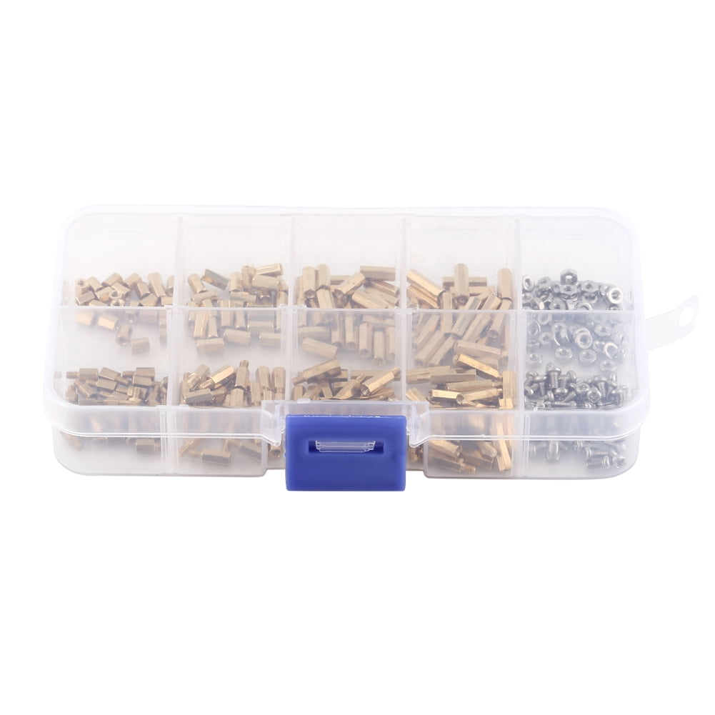M2 Hex Column Male Female Standoff Screw Nuts Kit (Set C) - Walmart.com