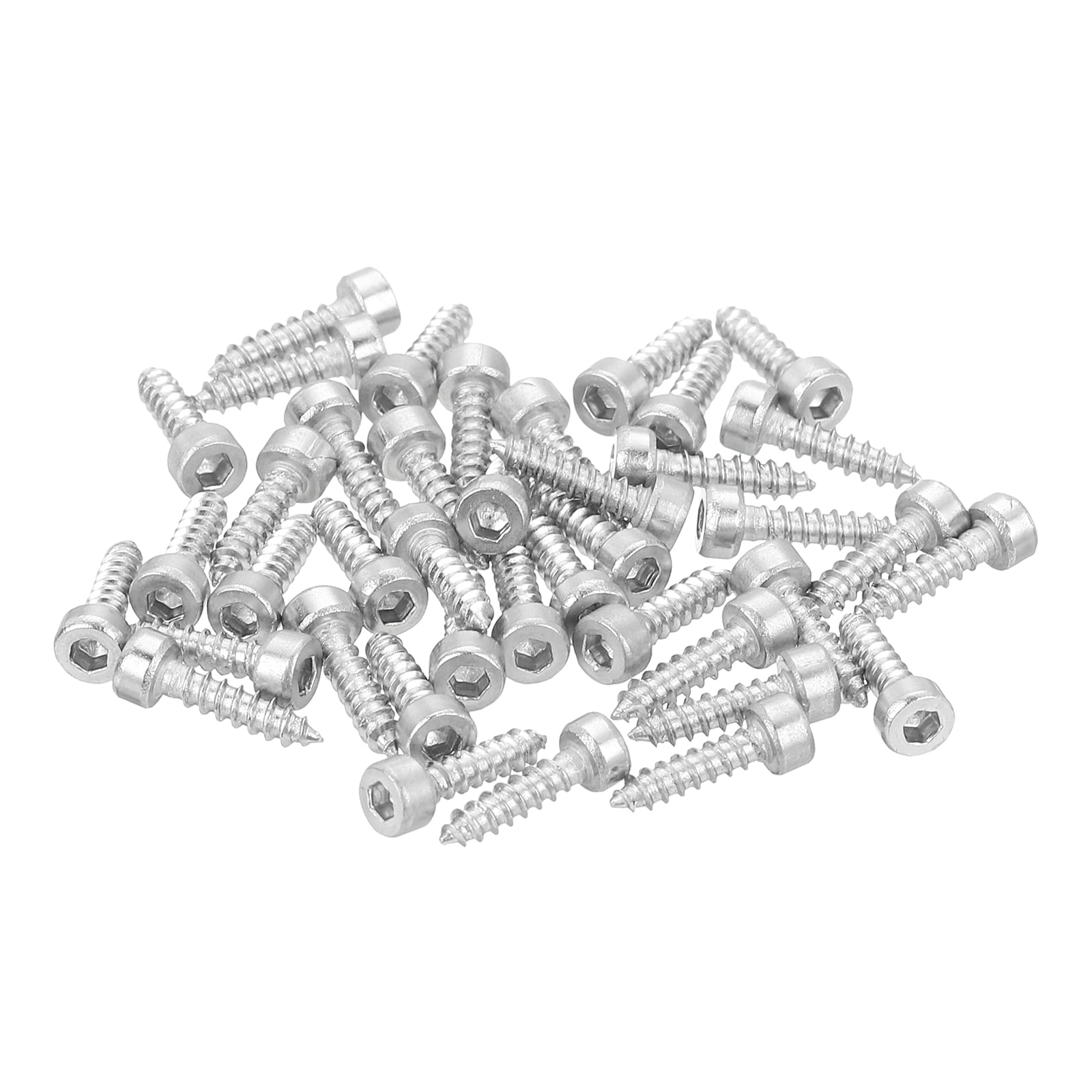 M2 Hex Socket Head Cap Self-Tapping Screw, 60Pack M2x8mm 304 Stainless ...