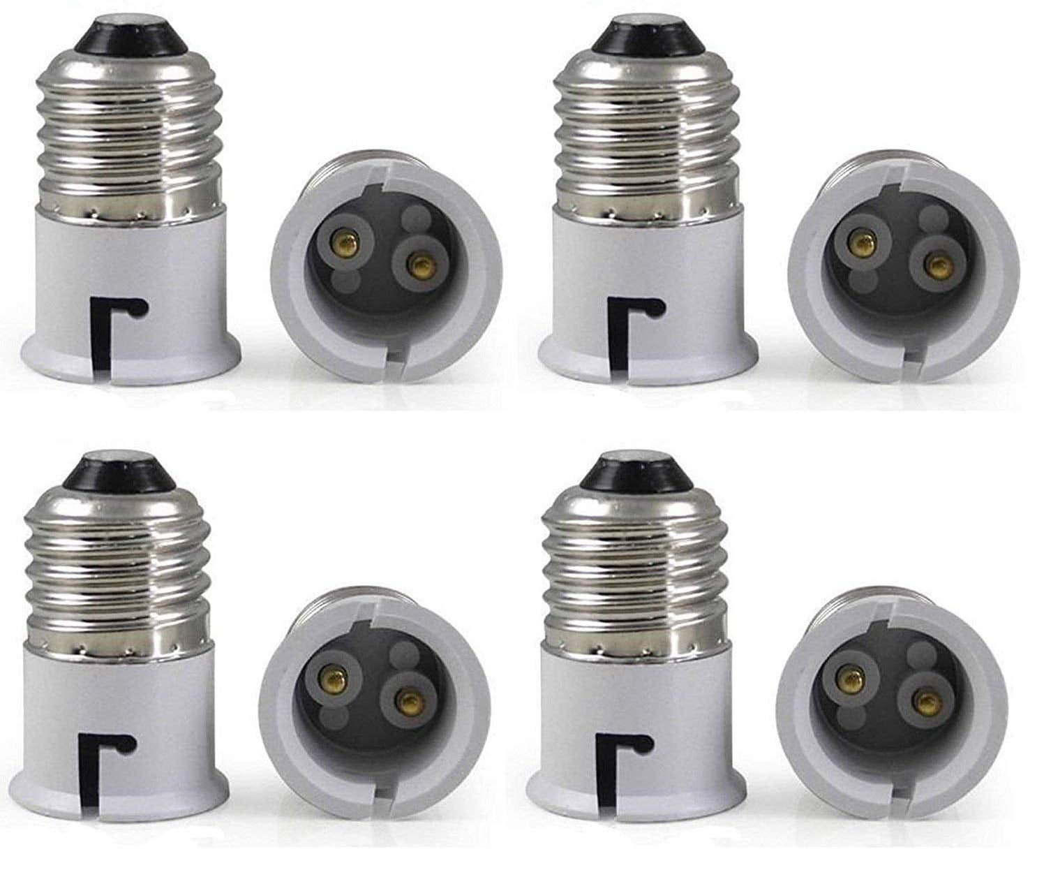 M2 Look B22 to E27 Bulb Convertor Holder Lamp Base Socket Screw to Light Bulb Adapter Converter ...