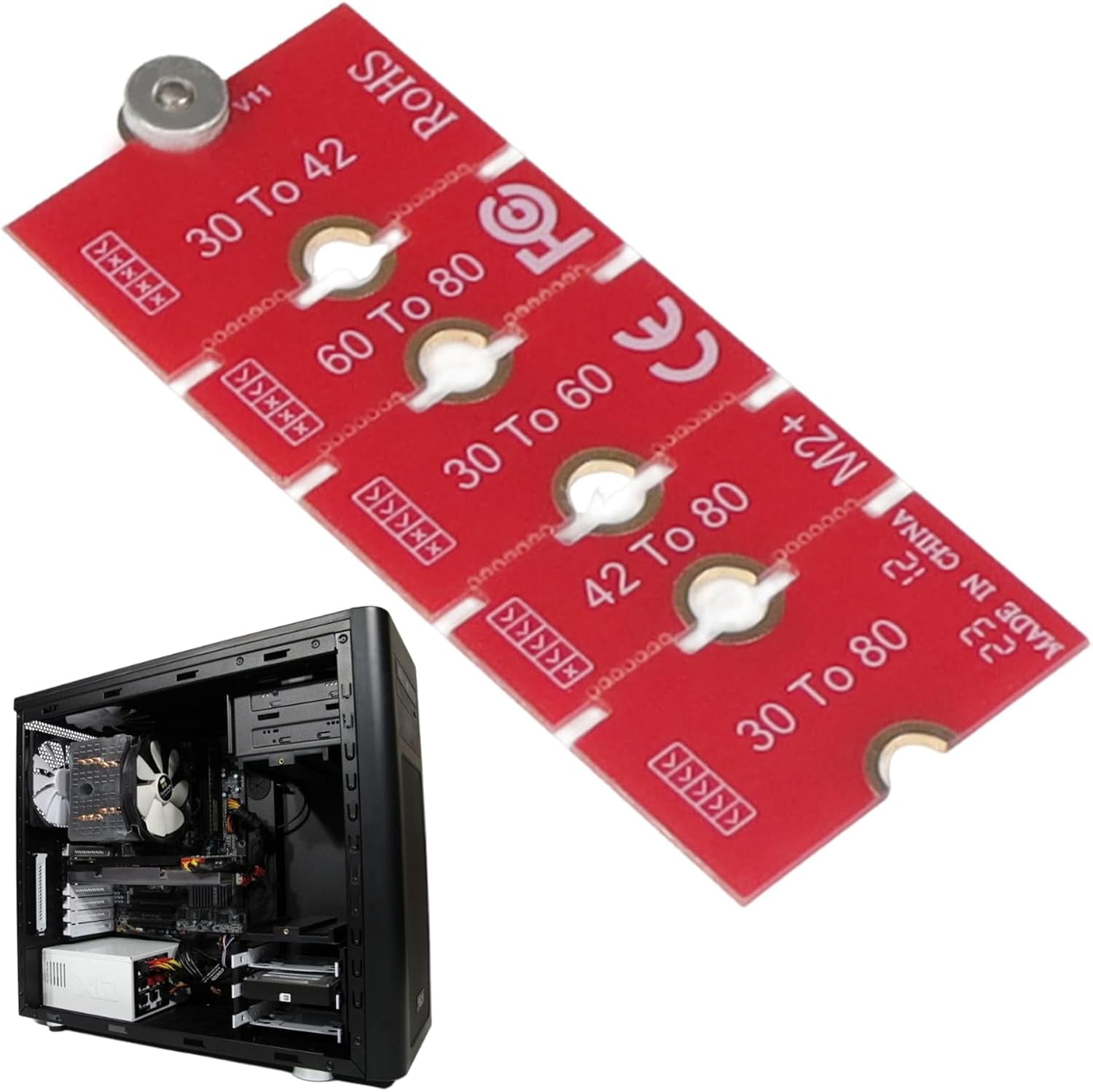 M2 M.2 Ngff/Nvme Length Extend Adapter 2230, 2242,Multipurpose Ssd ...