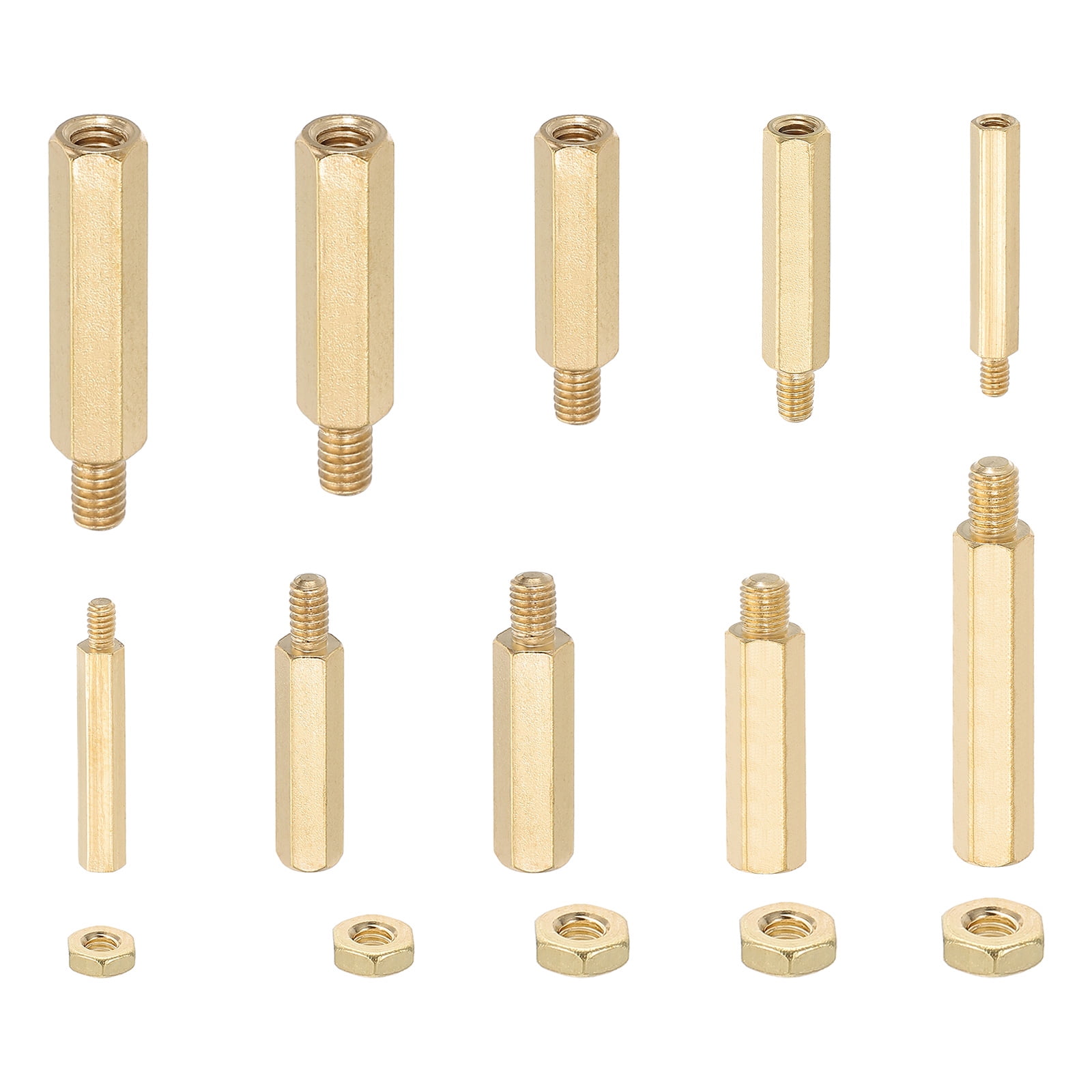M2 M2.5 M3 M4 M5 25+3mm 25+6mm 40+7mm Standoff Screws, 100Pcs Male to ...