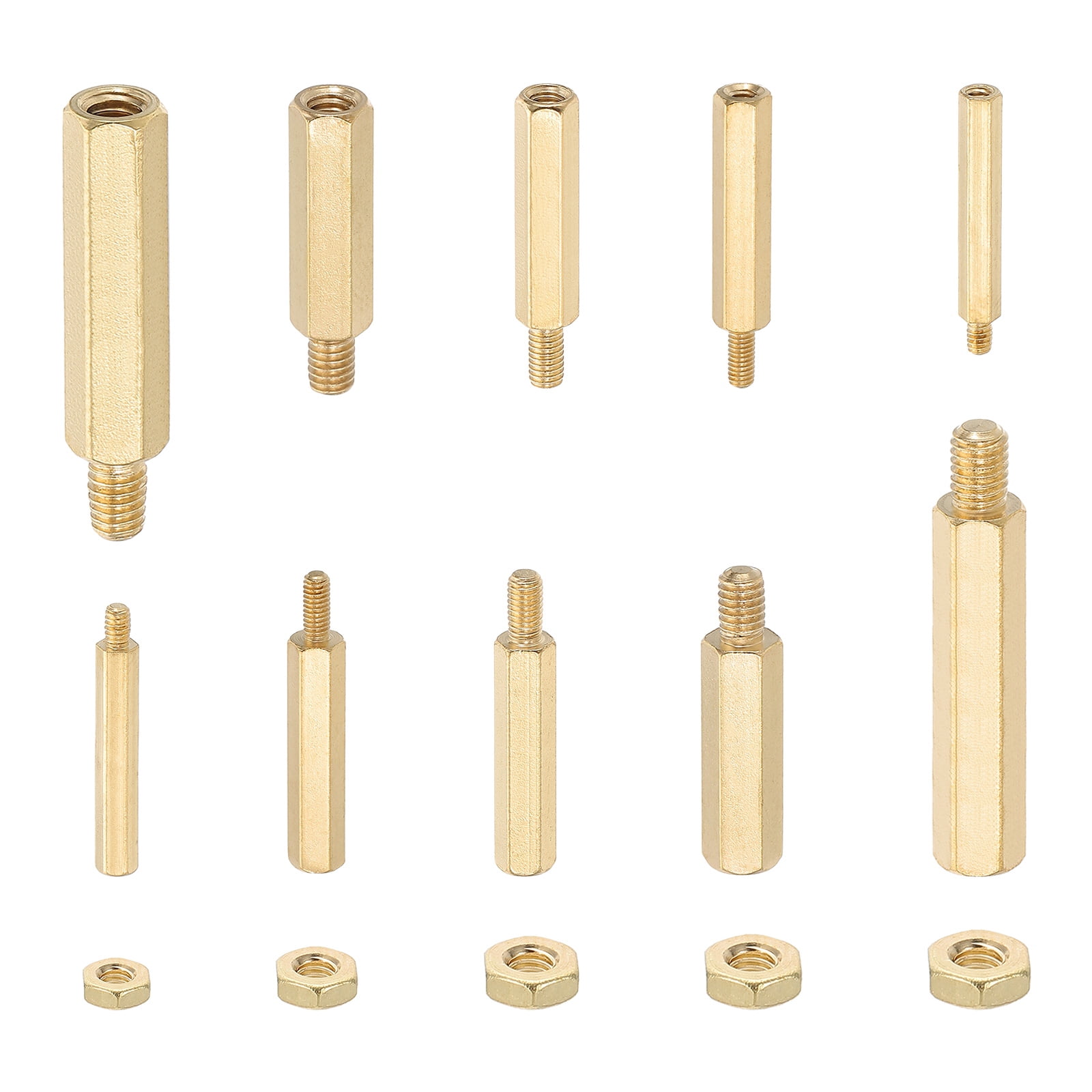 M2 M2.5 M3 M4 M5 30+3mm 30+6mm 50+7mm Standoff Screws, 100Pcs Male to ...