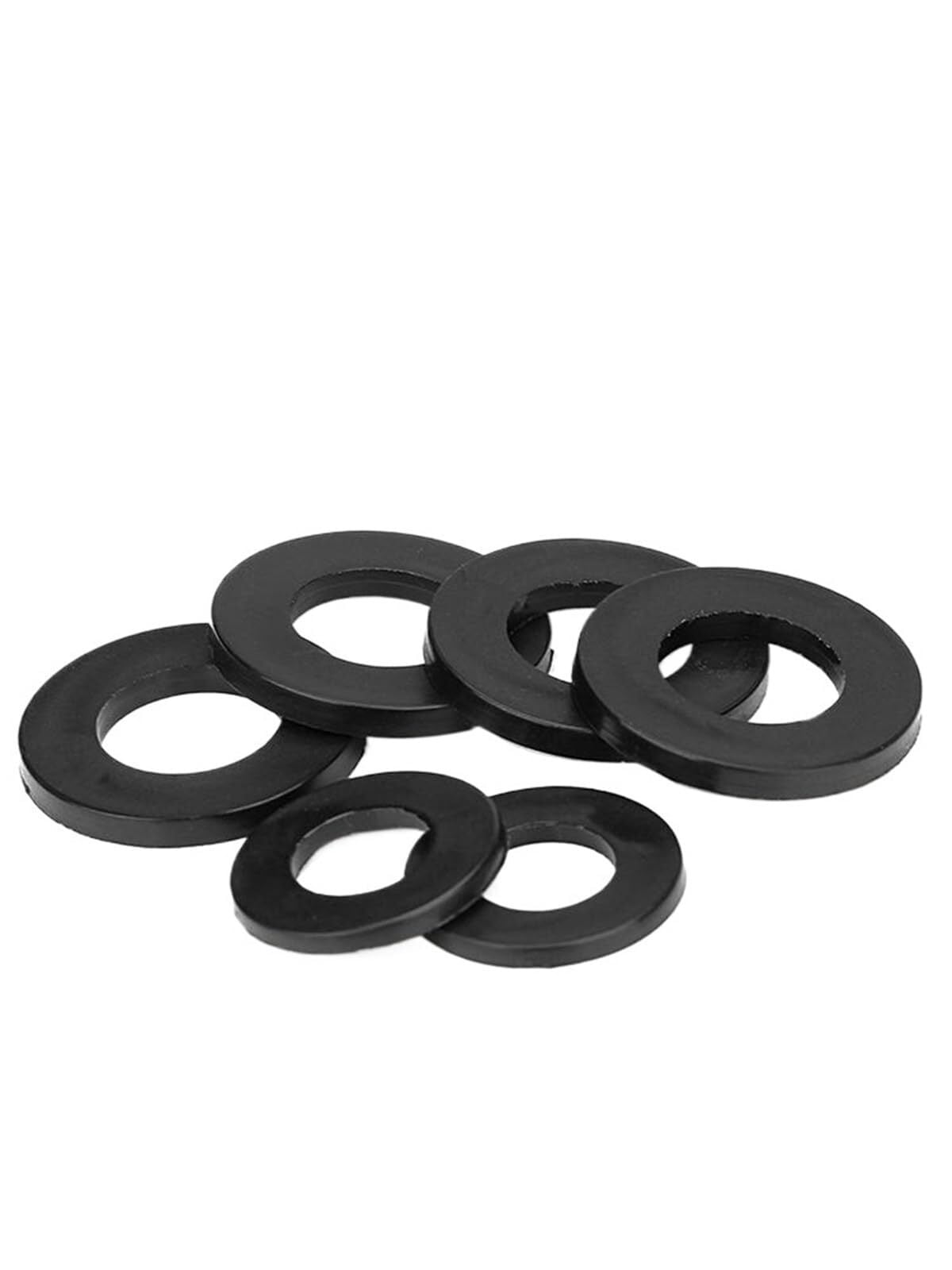 M2 M2.5 M3 M4 M5 M6 M8 M10 M12 M14 M16 M18 M20 Black Nylon Plastic Flat ...