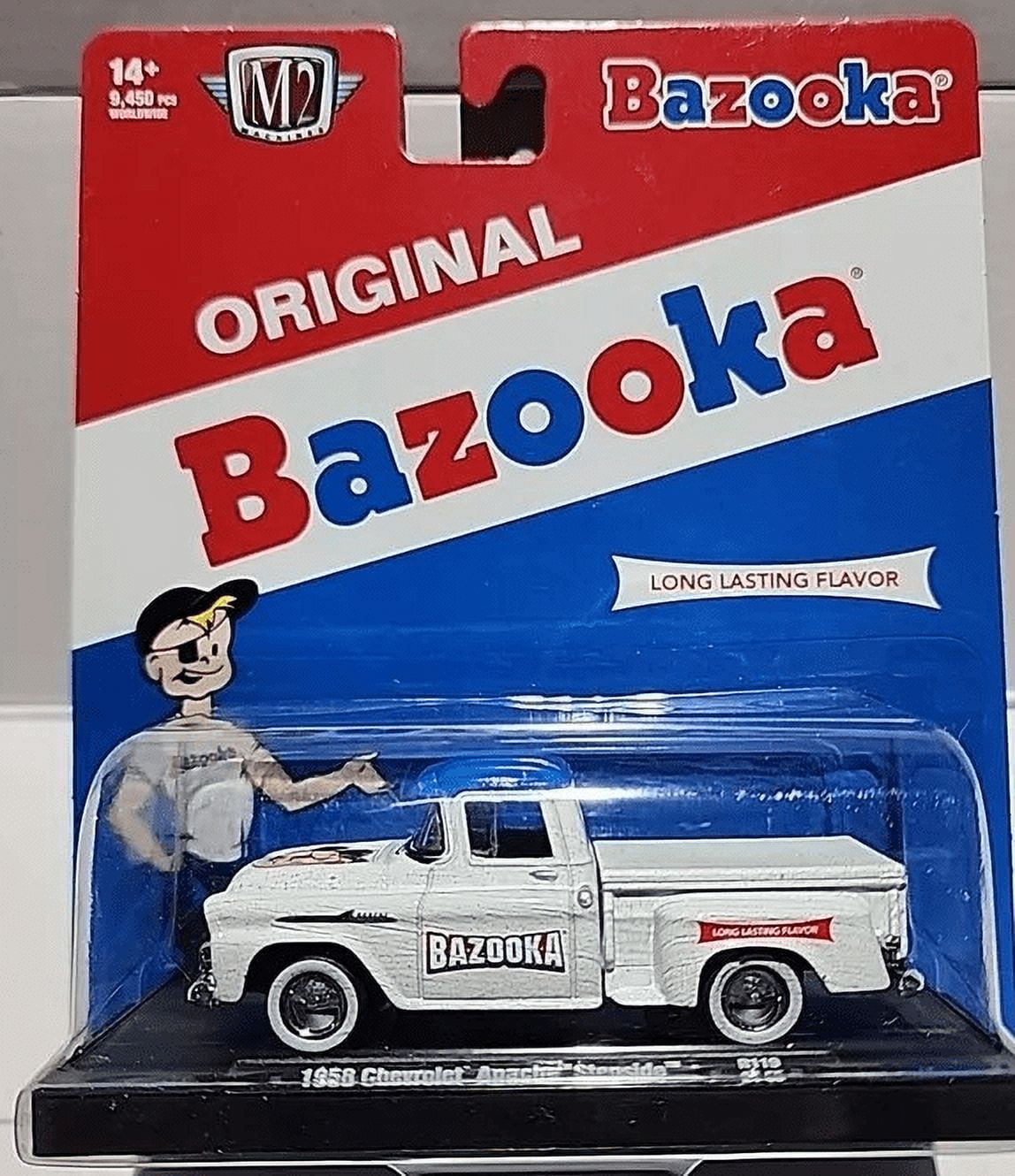 M2 MACHINES 1:64 ORIGINAL BAZOOKA WHITE 1958 CHEVROLET APACHE STEPSIDE ...