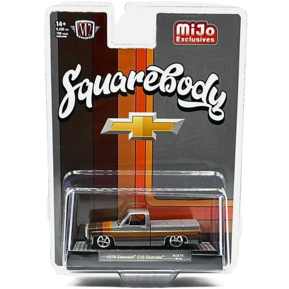 M2 Machines 1:64 1978 Chevrolet C10 Silverado Squarebody Pickup Truck ...